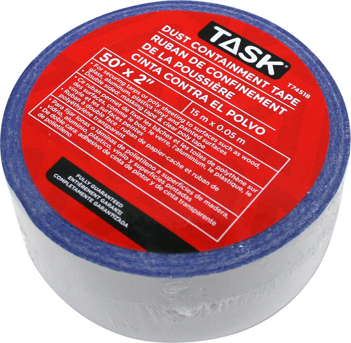 Task T74518 Dust Containment Tape, 2 in X 50 Ft, Poly, 2" x 50 ...