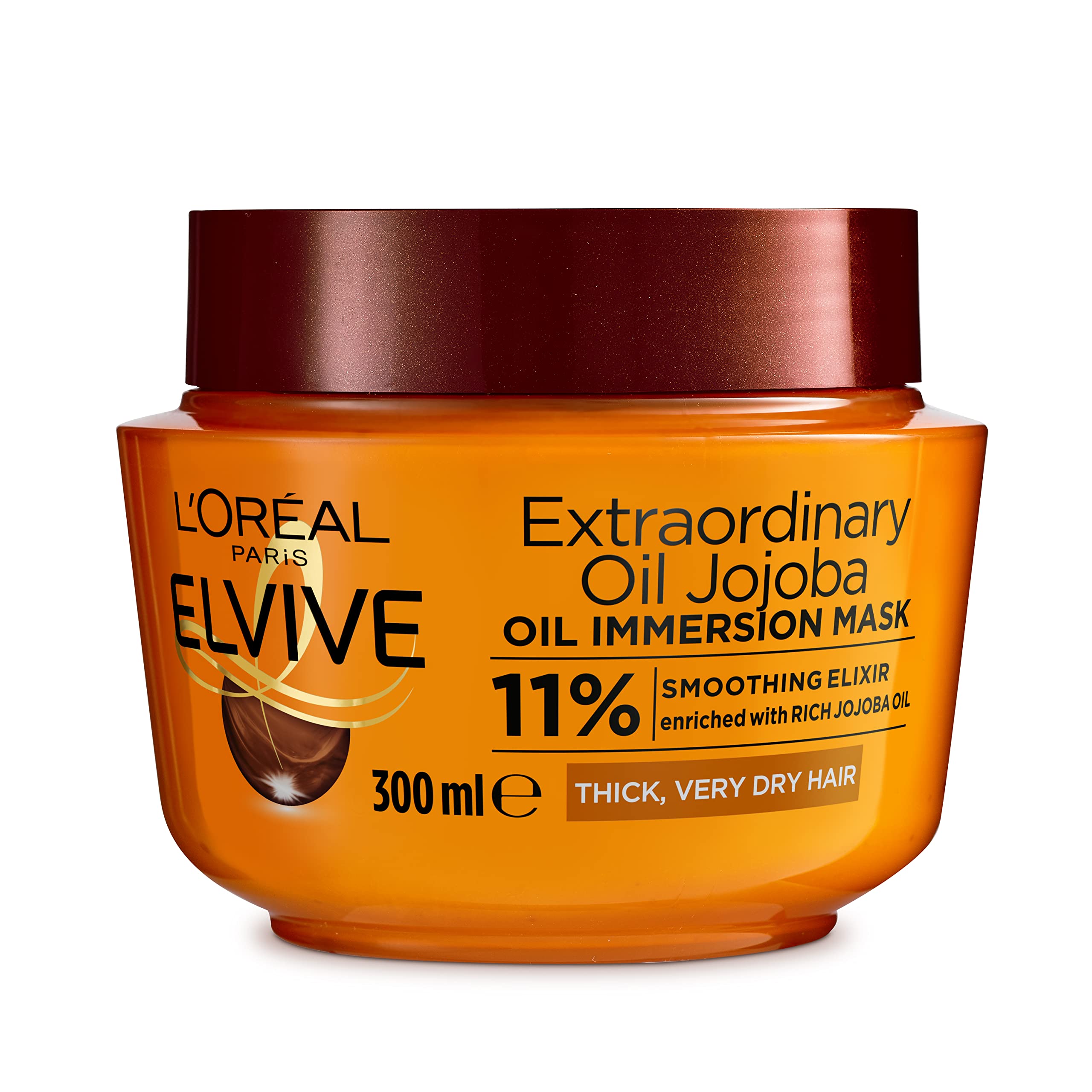 L'Oréal Paris, Elvive Extraordinary Oil, Jojoba Oil Immersion Mask, 300 ...