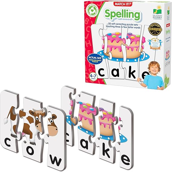 Amazon.com: The Learning Journey: Match It! - Spelling - 20 Piece Self ...