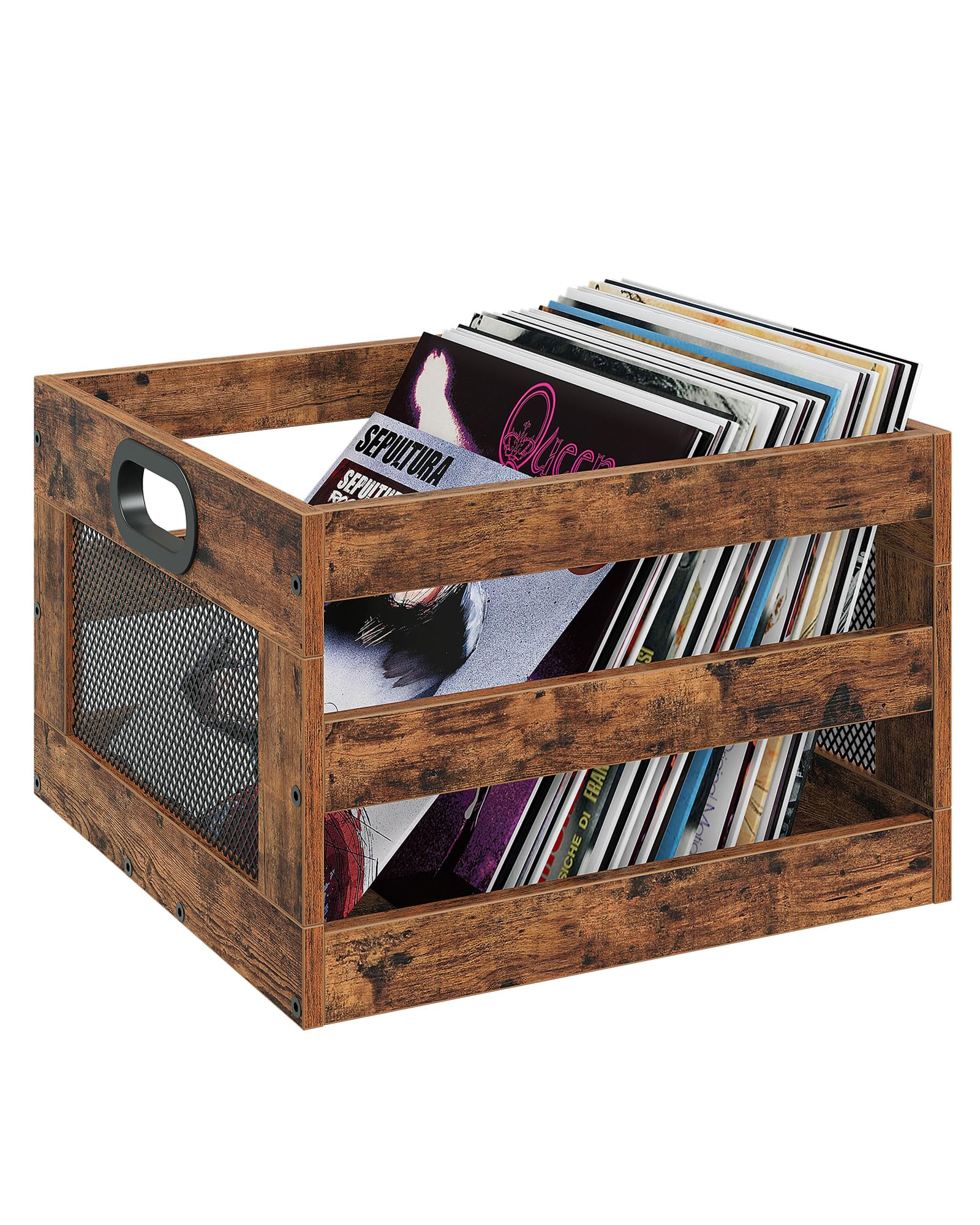 Amazon.com : CHOEZON Vinyl Record Storage Box, Visual Record Display ...