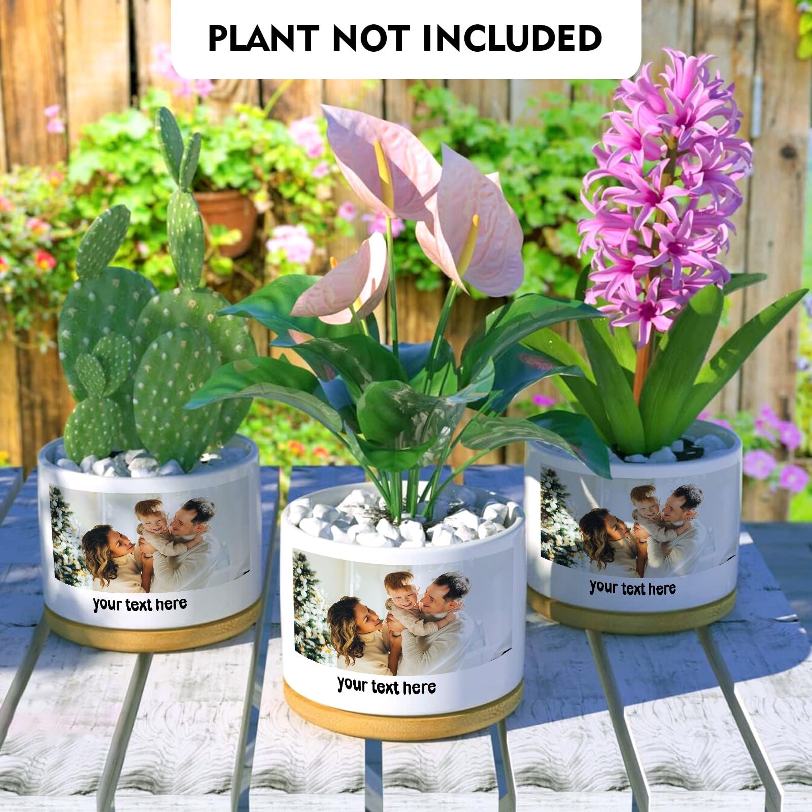 Personalized Planters Pots Luxcidy Personalized Funny Planter Mini