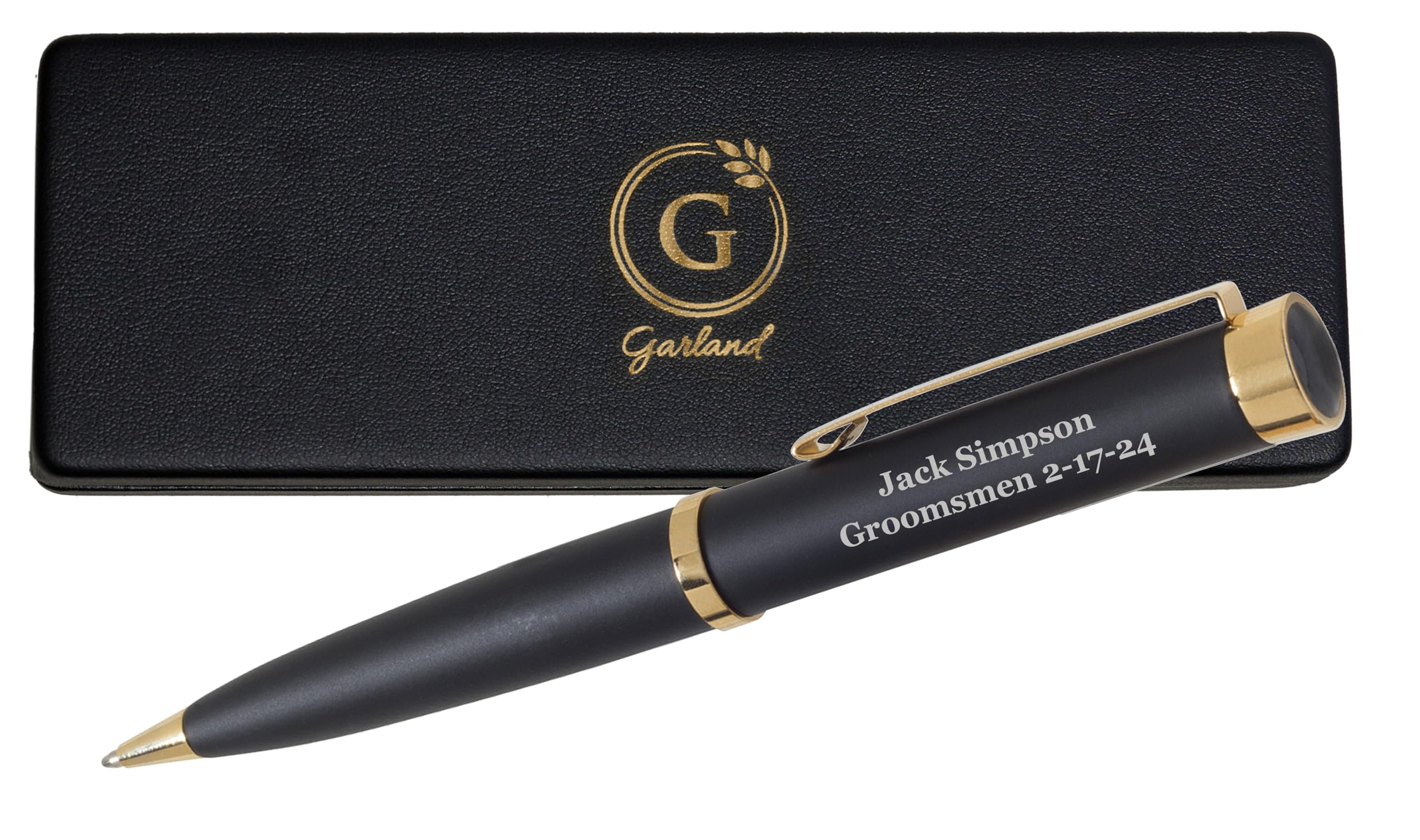 Amazon.com : Garland USA Made Personalized Luxury Executive Ballpoint ...