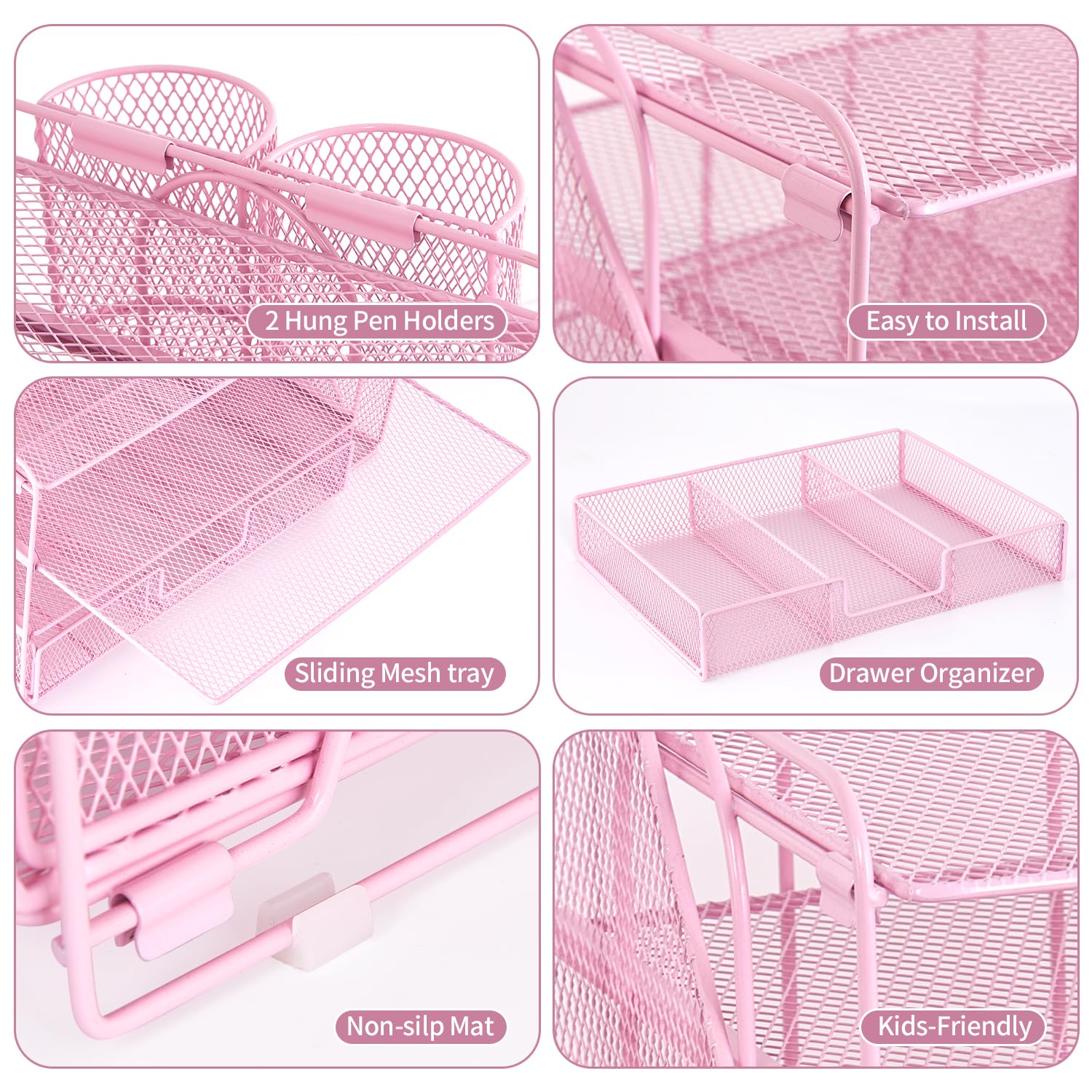 Snapklik.com : OPNICE Desk Organizers And Accessories, 4 Tier Tray File ...