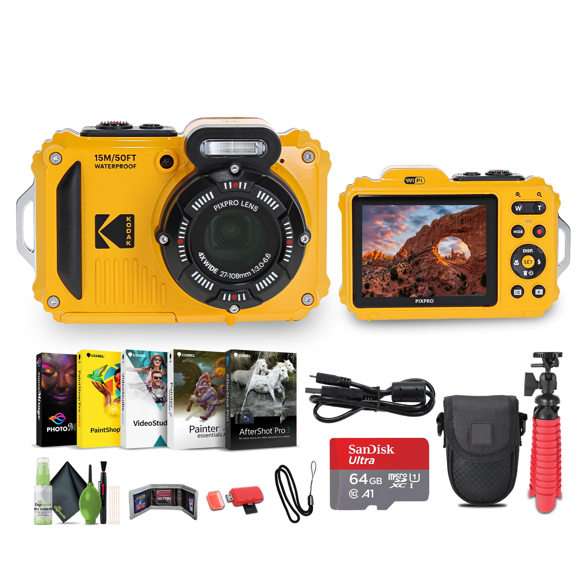 Amazon.com : KODAK PIXPRO WPZ2 Rugged Waterproof Shockproof Dustproof ...