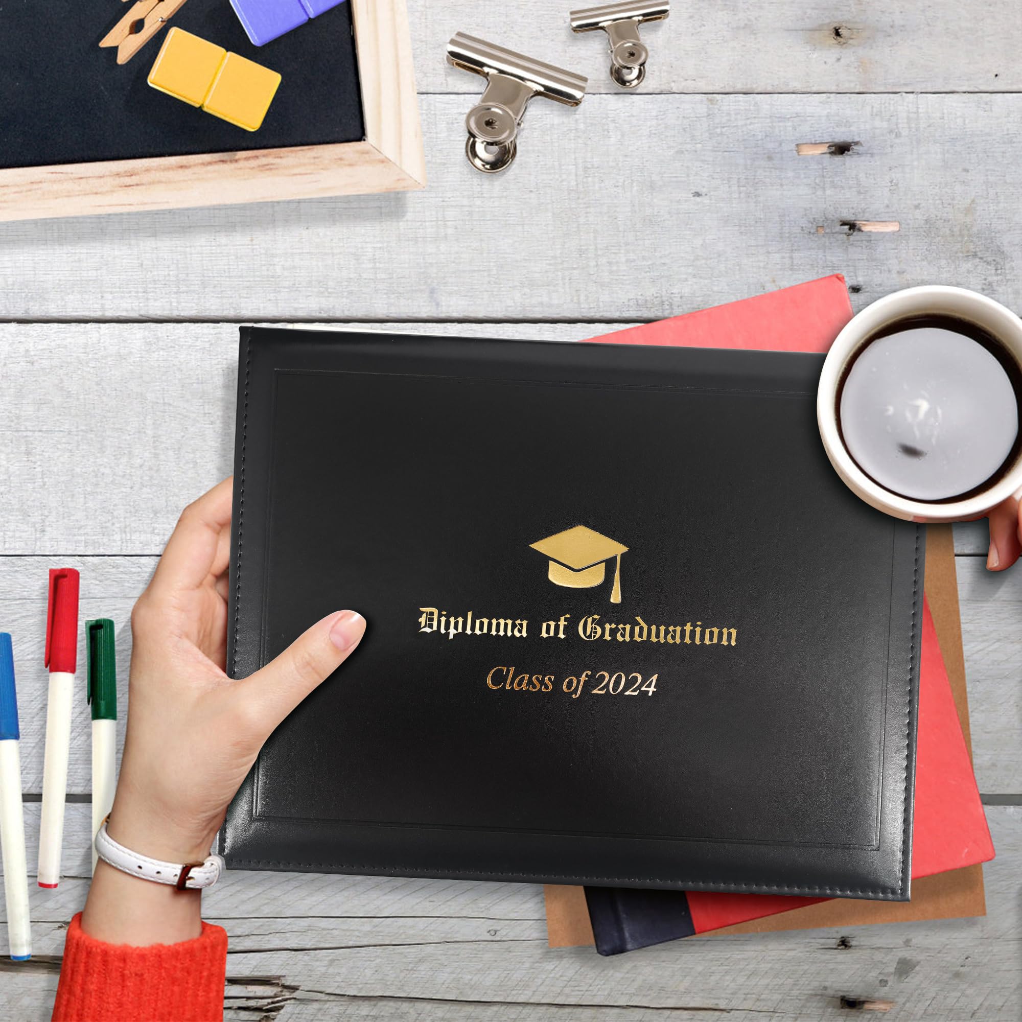 Snapklik.com : Leatherette Imprinted Diploma Cover For Certificate 85"x ...