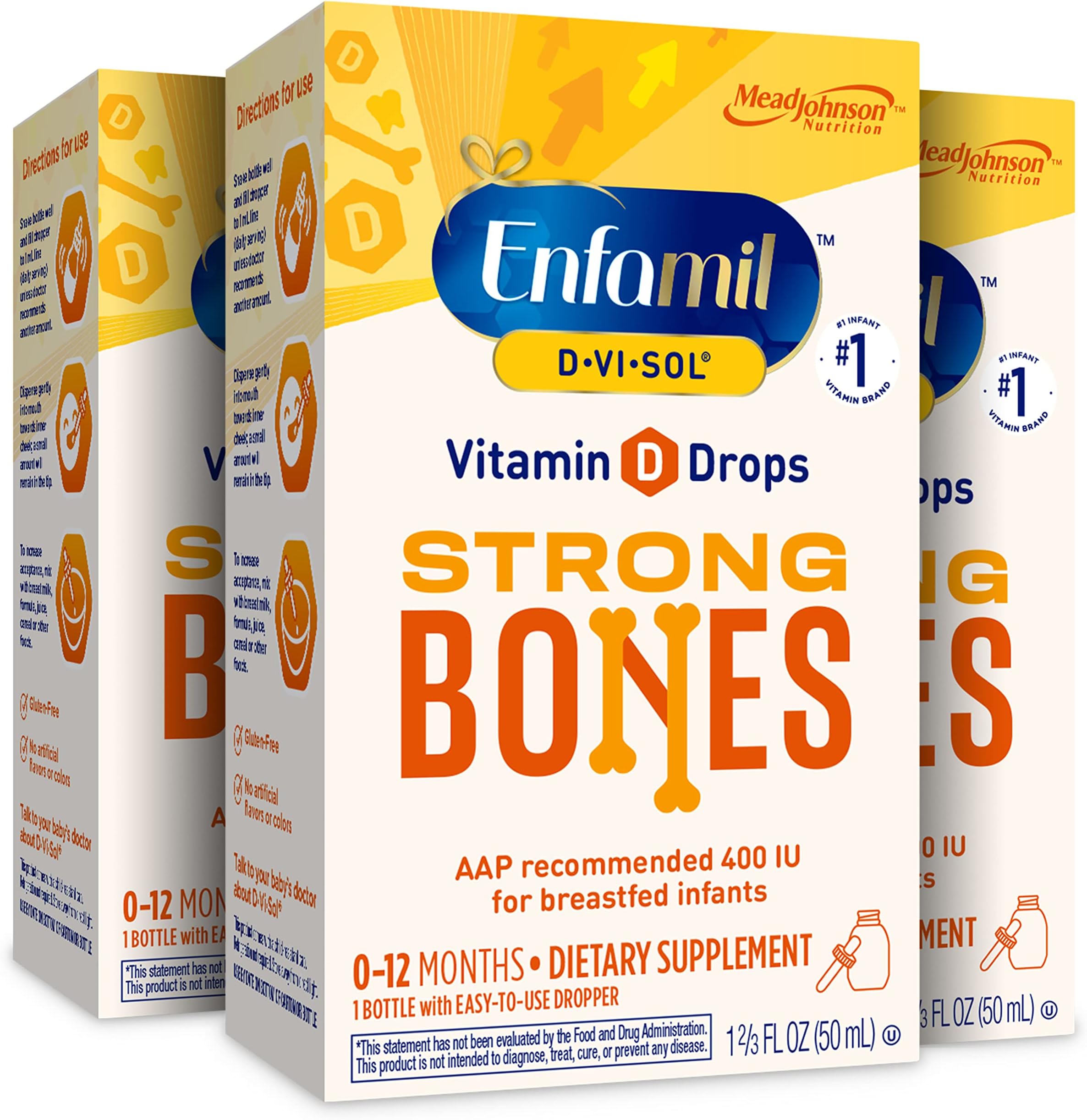 Amazon.com: Enfamil D-Vi-Sol Vitamin D Liquid Supplement Drops for ...
