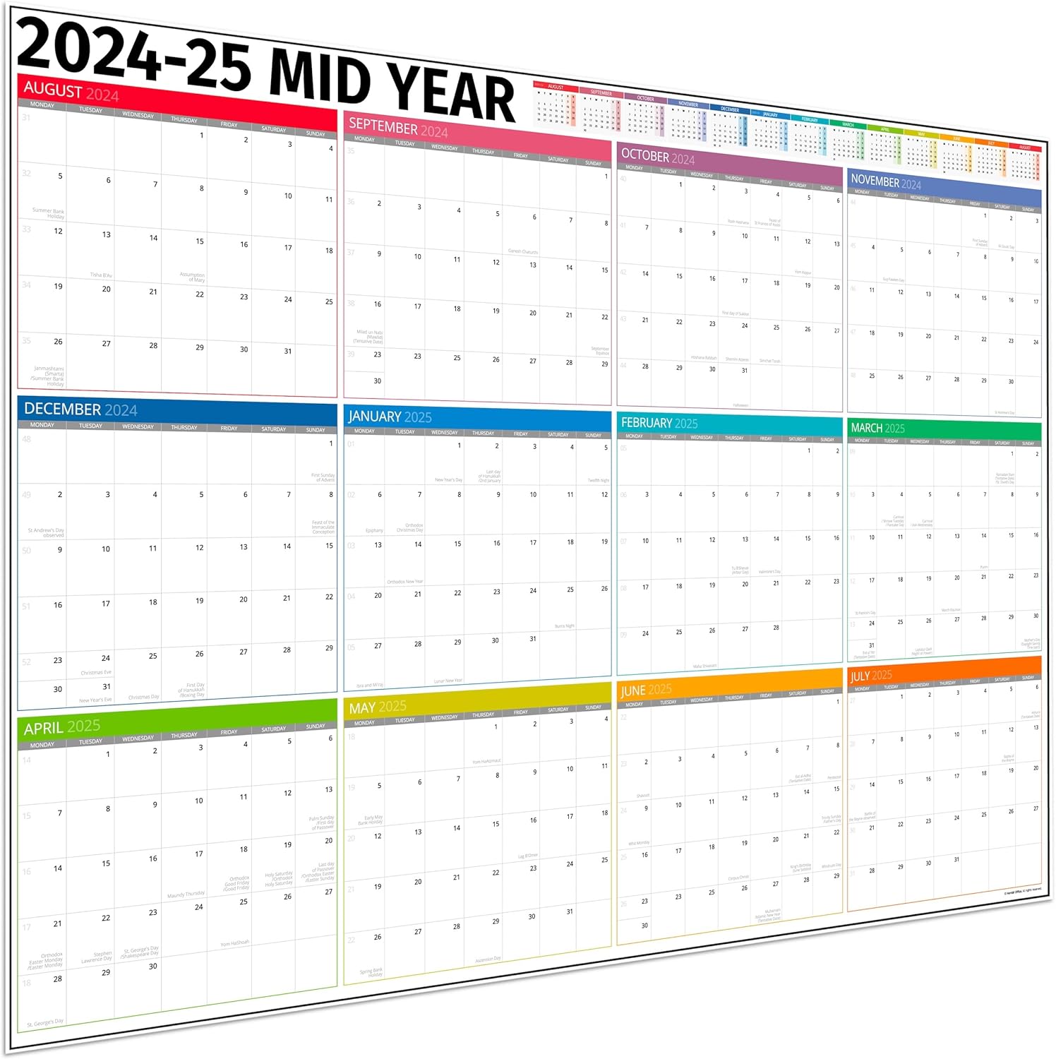 Amazon.com: Academic Planner 2024-2025 – Mid Year Daily Planner 2024 ...