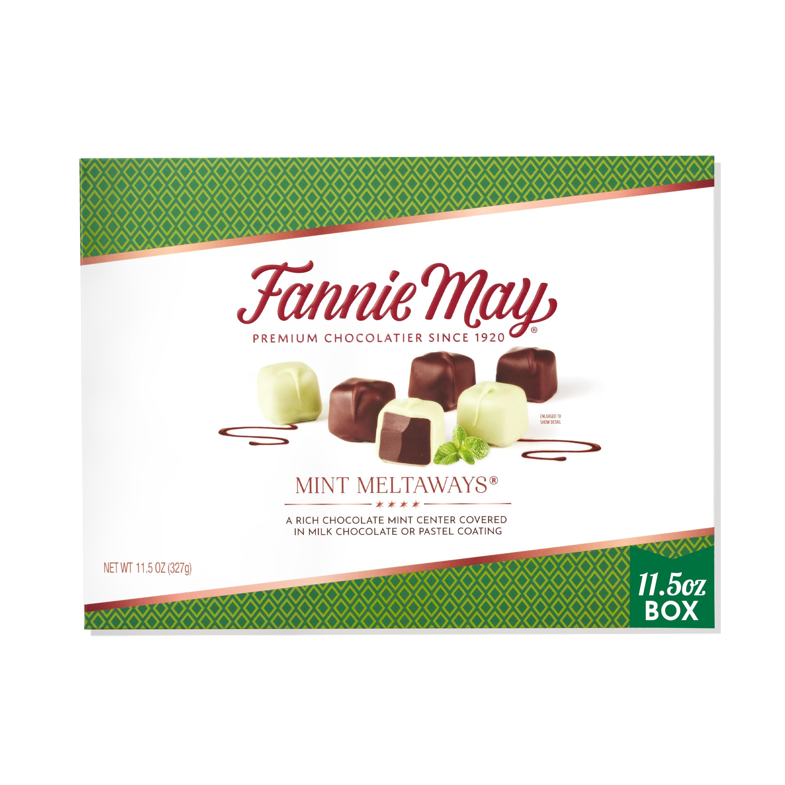 Amazon.com: Fannie May, Milk Chocolate Holiday Gifts, Mint Meltaways ...