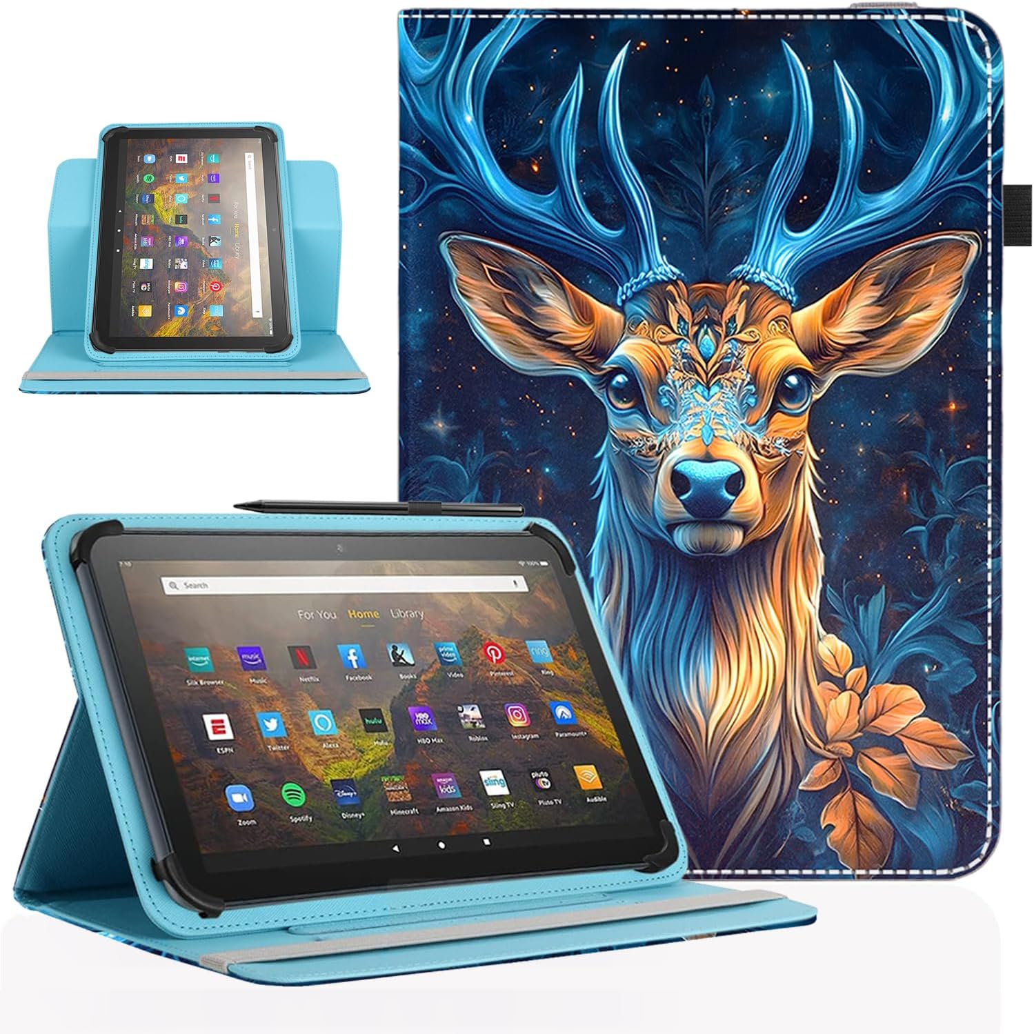 Amazon.com: Phondazvi Universal 10 10.1 Inch Android Tablet Case,360 ...