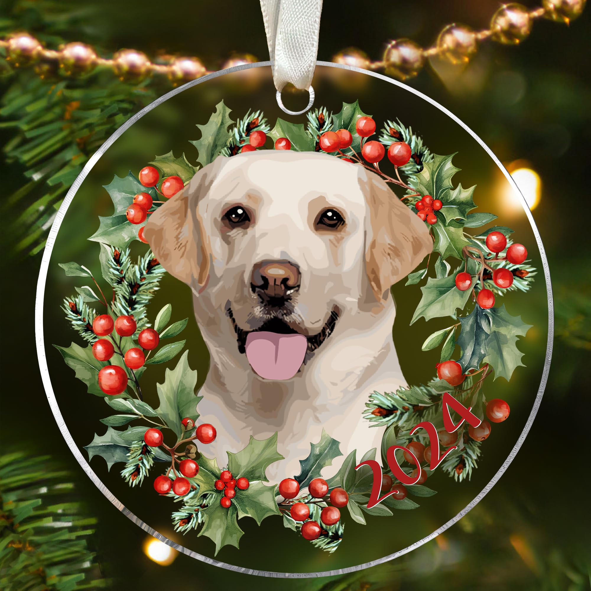 Amazon.com: Labrador Ornament - Labrador Christmas Ornaments - Labrador ...