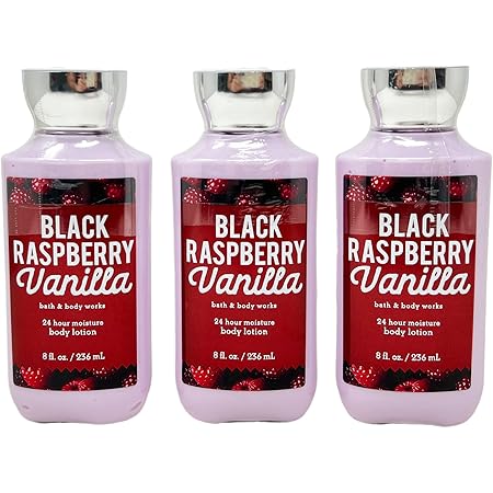 Amazon.com : Bath & Body Works Black Raspberry Vanilla 3 Piece Body ...