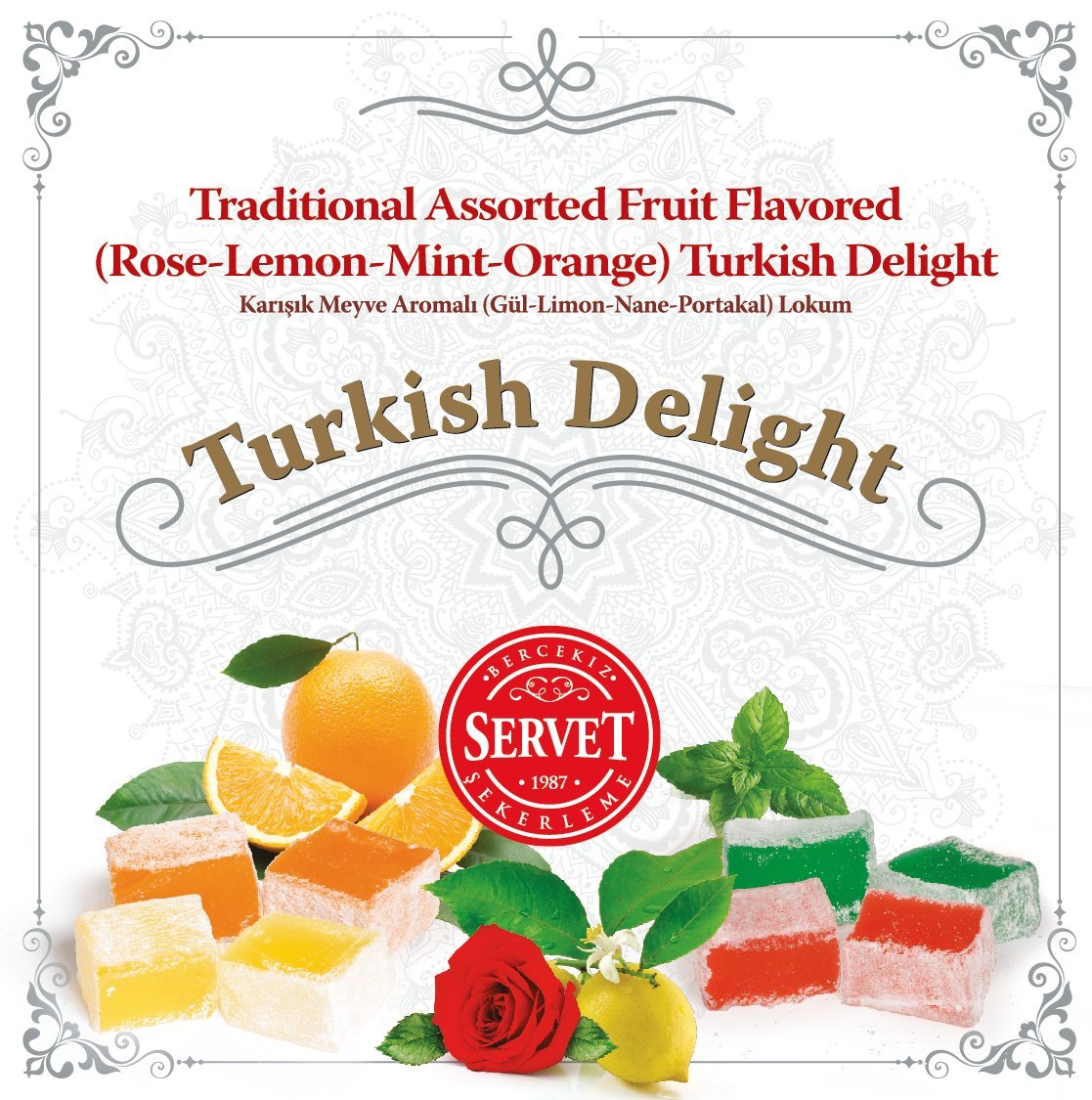 Amazon.com: TRADITIONAL ASSORTED FRUIT FLAVORED (ROSE-LEMON-MINT-ORANGE ...