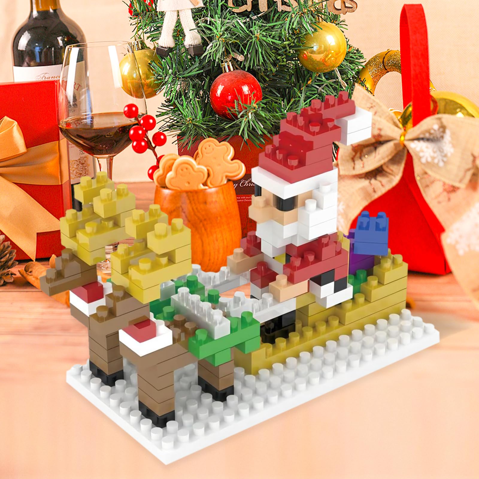 RevpoltIQ Christmas Building Blocks Set Christmas Tree Gingerbread ...