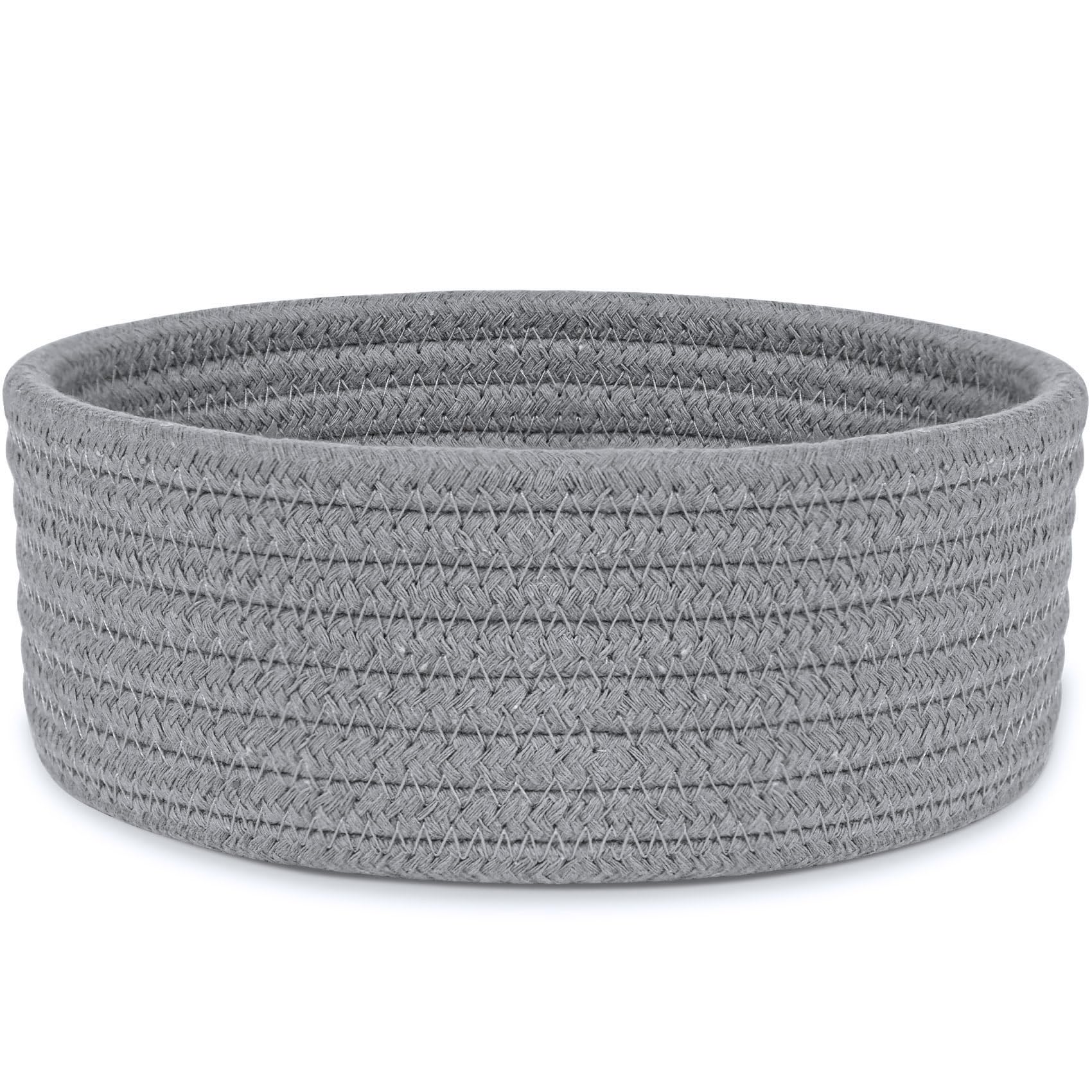 Amazon.com: ABenkle Small Woven Basket, Empty Tiny Shallow Storage ...