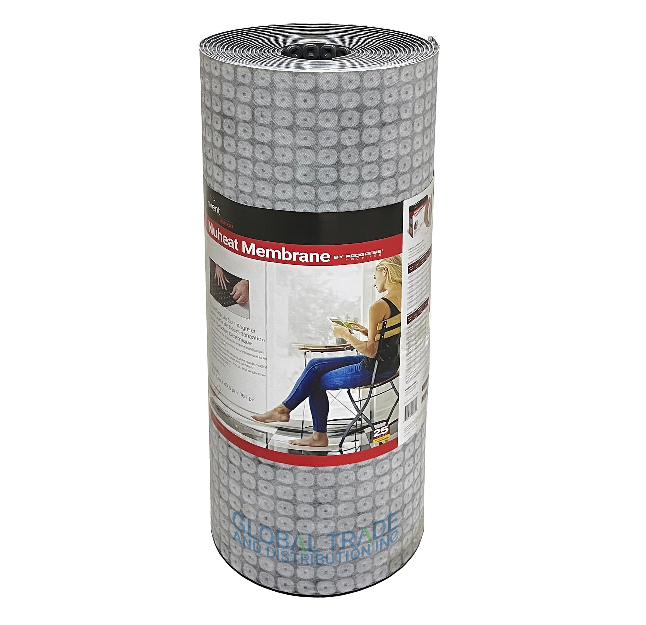 NUHEAT NVent Uncoupling Membrane 161 Sq Ft Roll (3 Ft 3 in x 49.5 Ft ...