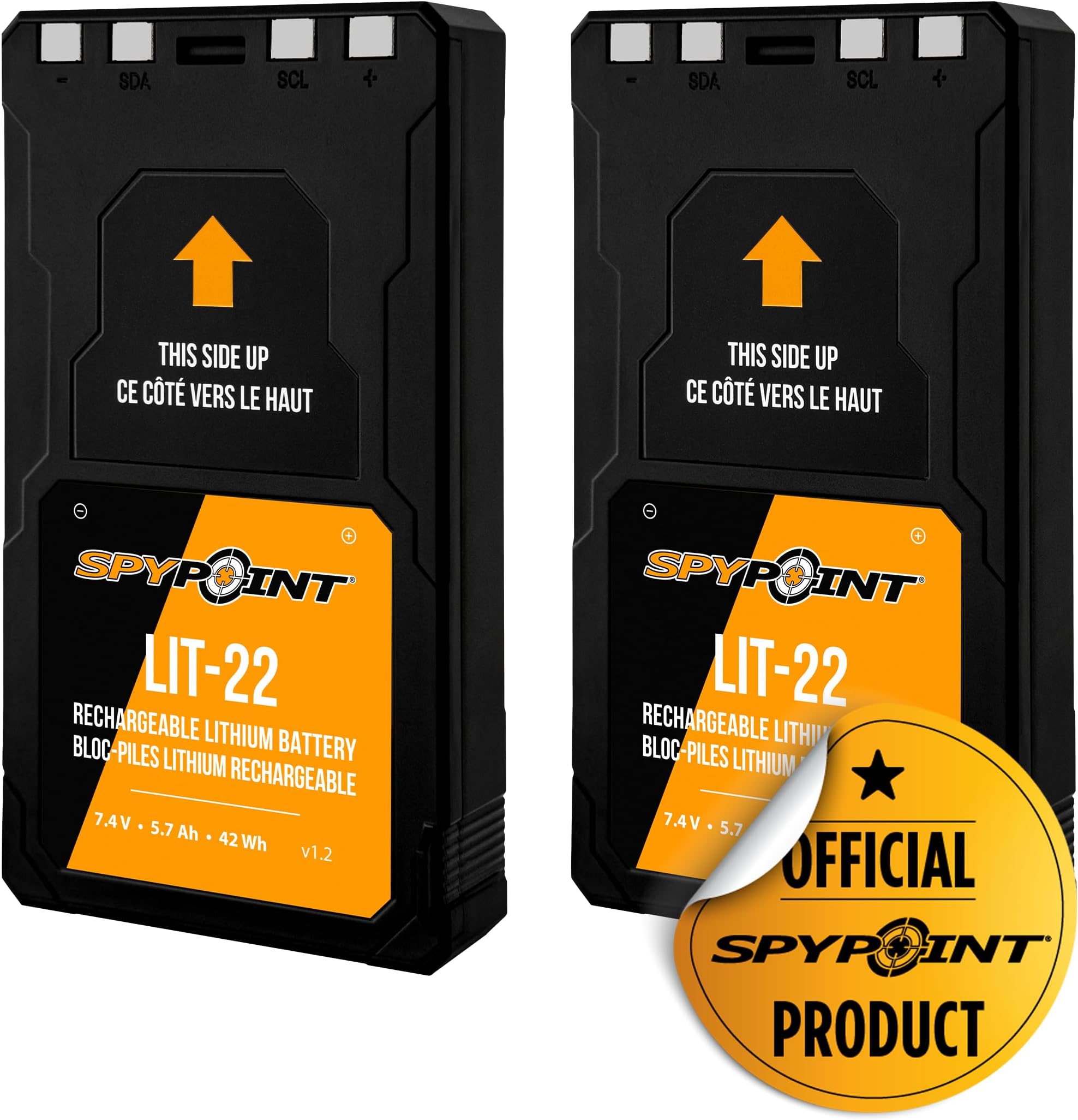 Amazon.com: SPYPOINT LIT-22 Rechargeable Lithium Battery Pack (7.4V, 5 ...