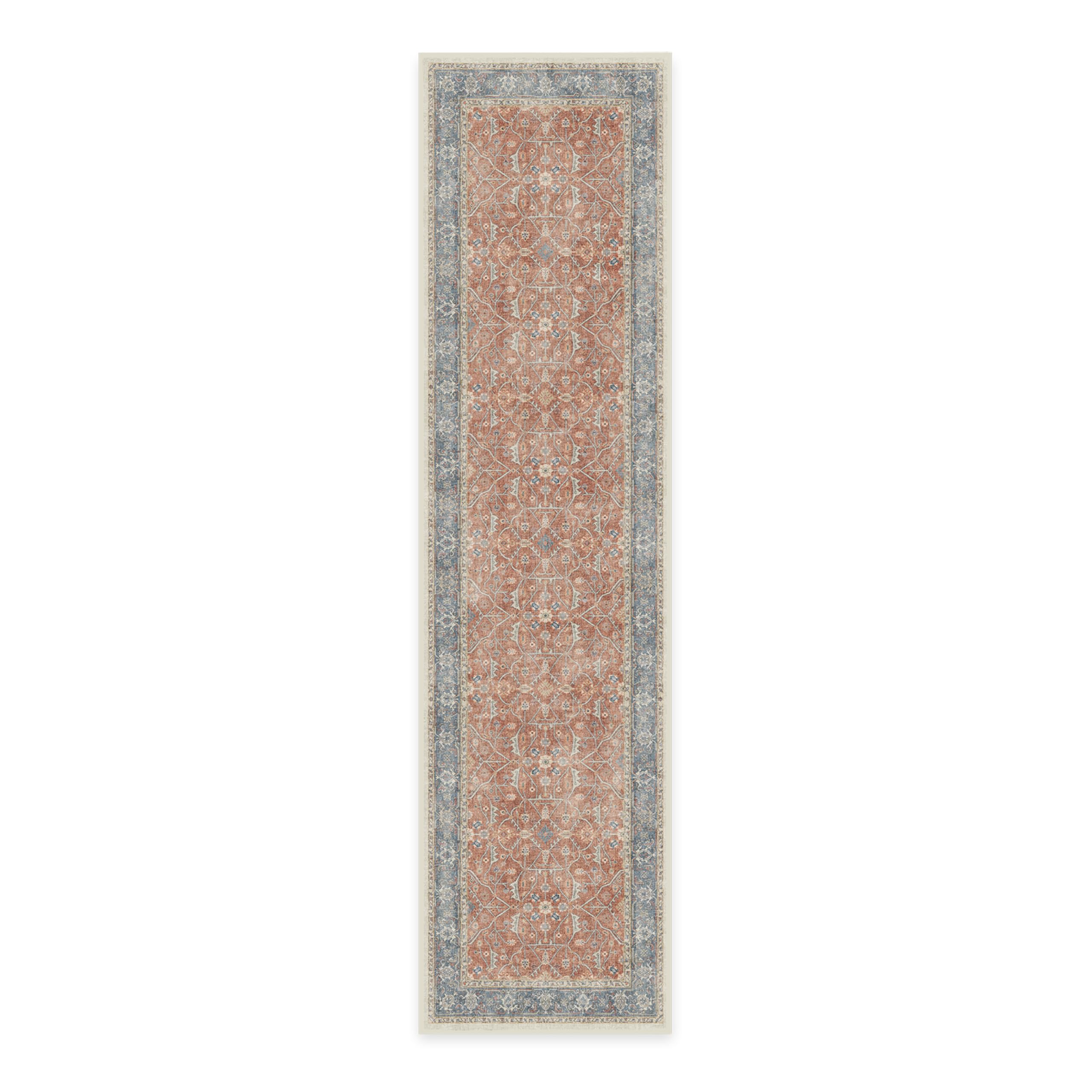 RUGGABLE Celestine Runner Rug - Perfect Vintage Washable Runner Rug for ...