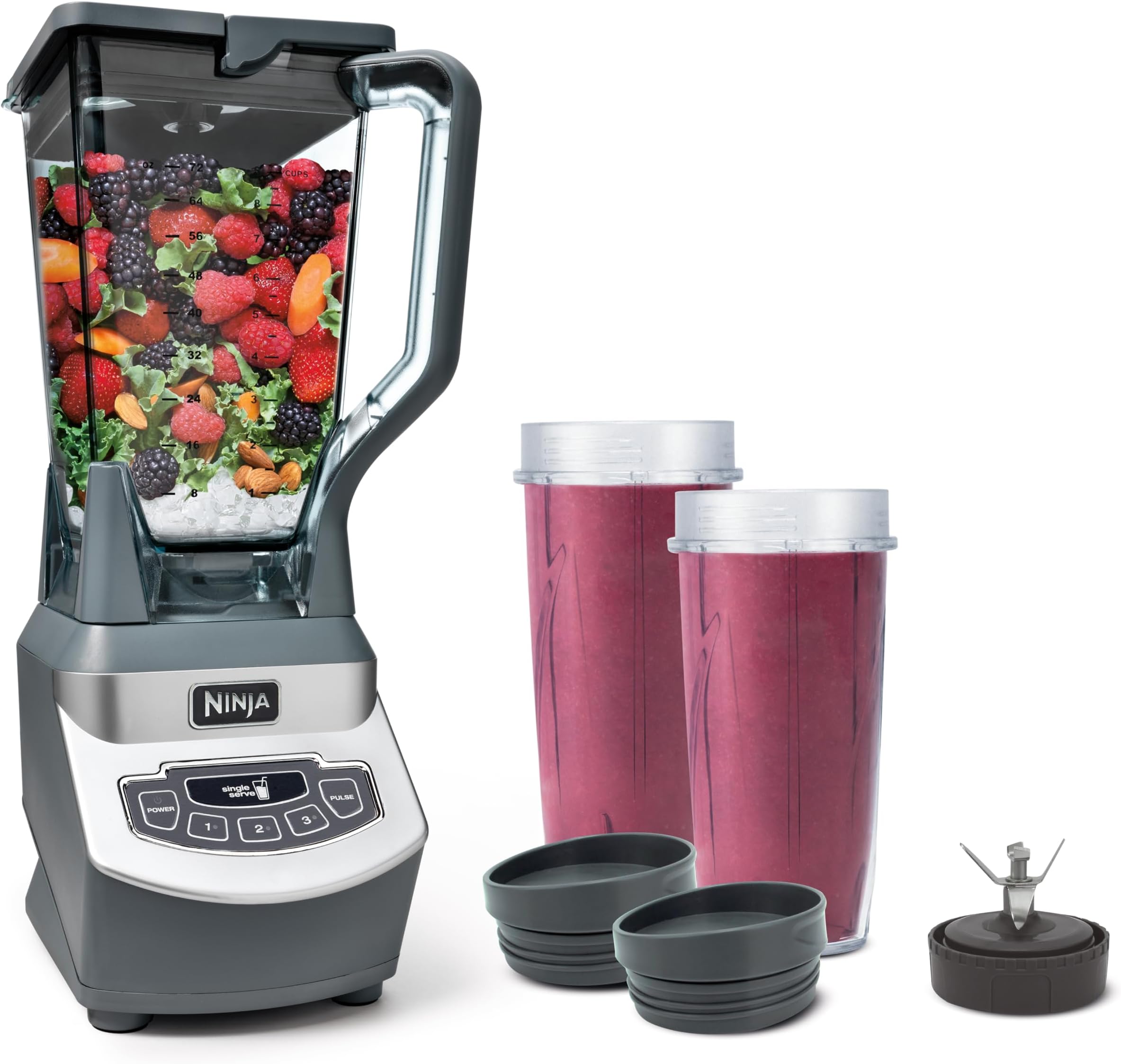 Amazon.com: Ninja DB751A Pro Plus DUO Blender, 1400W, Auto-IQ, 3 Modes ...