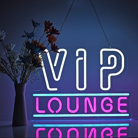 Amazon.com : Horseneon VIP Lounge Neon Signs for Wall Decor, VIP Neon ...