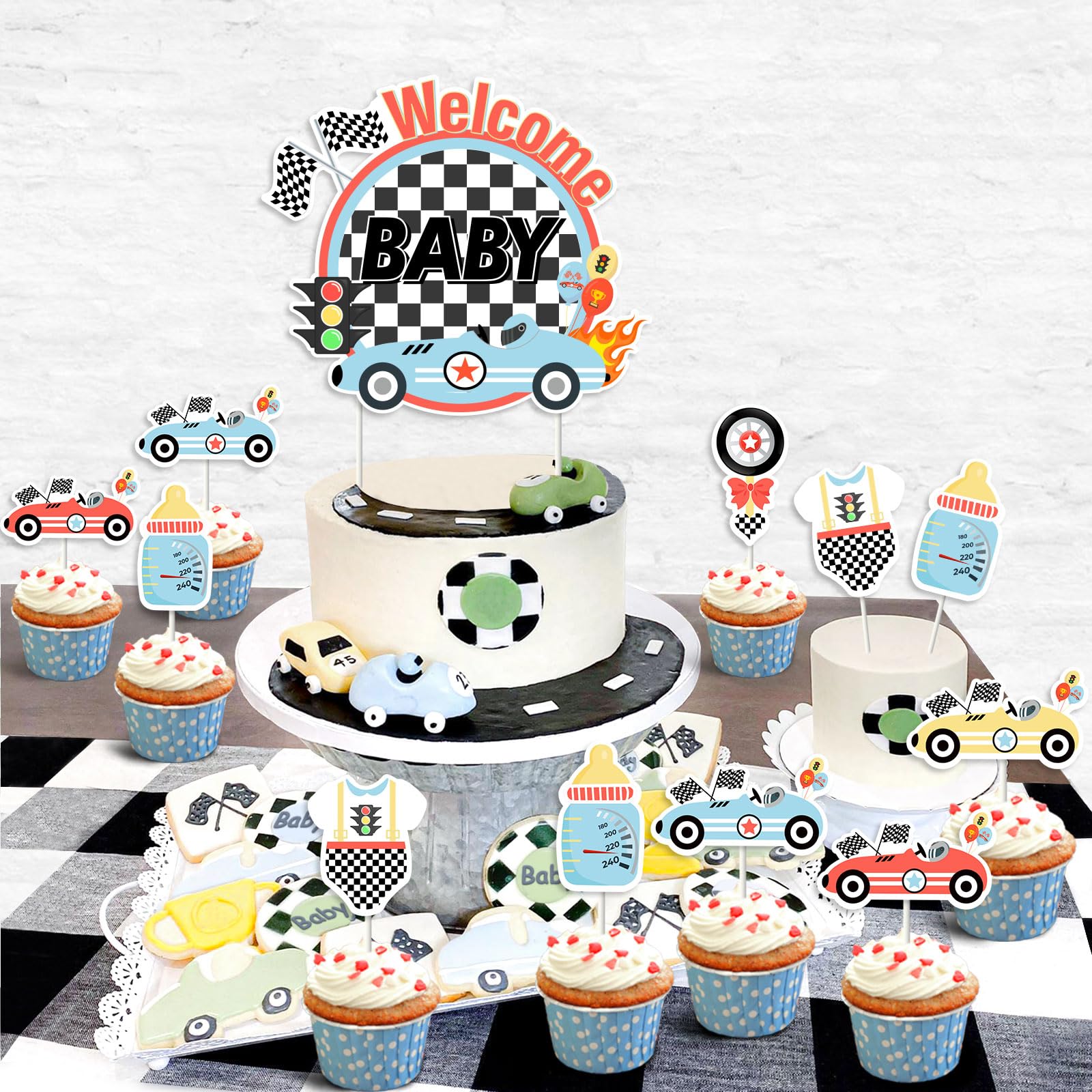 Car Themed Baby Shower Cakes Car Theme Baby Shower | Cake Lady Wpb