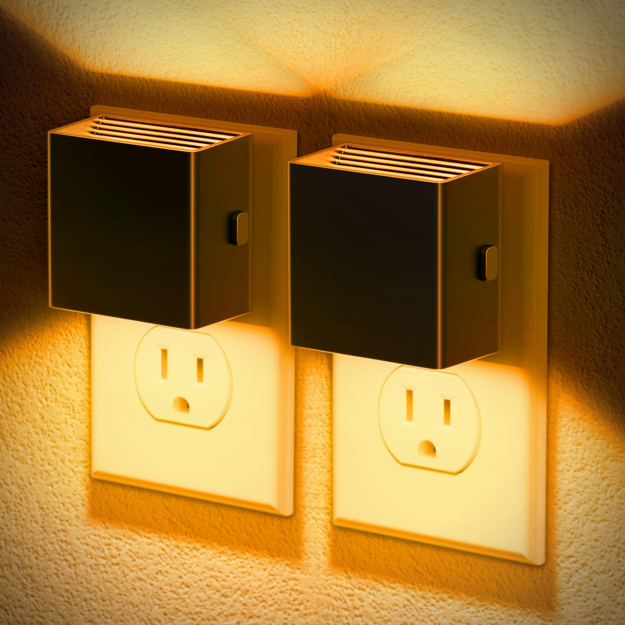 Automatic Sensor Night Lights Plug In 2-Pack Automatic Night Lights ...