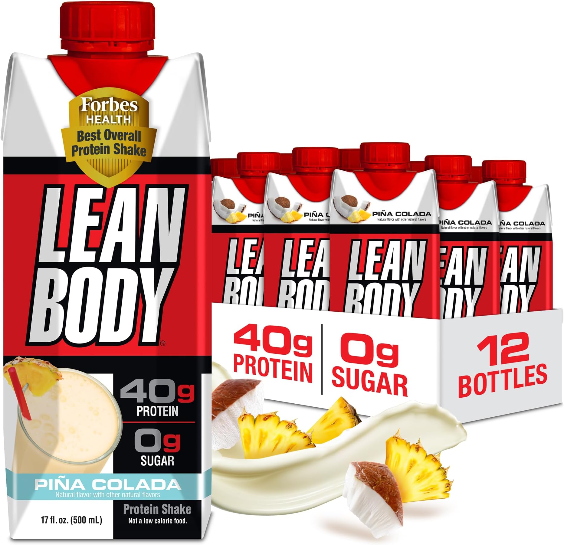 Amazon.com: Lean Body Ready-to-Drink Pina Colada Protein Shake, 40g ...