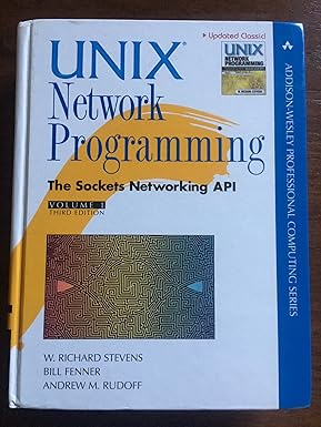 Amazon.com: Unix Network Programming: The Sockets Networking Api (1): 0884527655420: Stevens, W ...