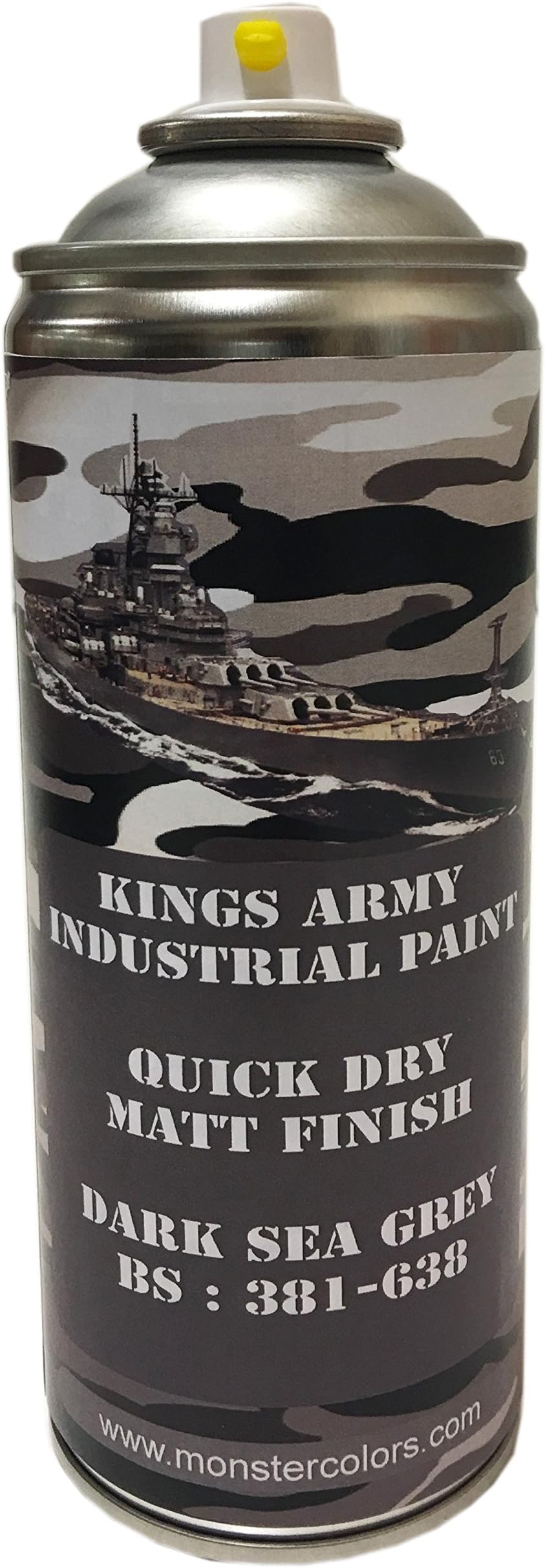 Kings Army Medium Sea Grey Bs 381 637 Military Matt Spray Paint 400ml ...