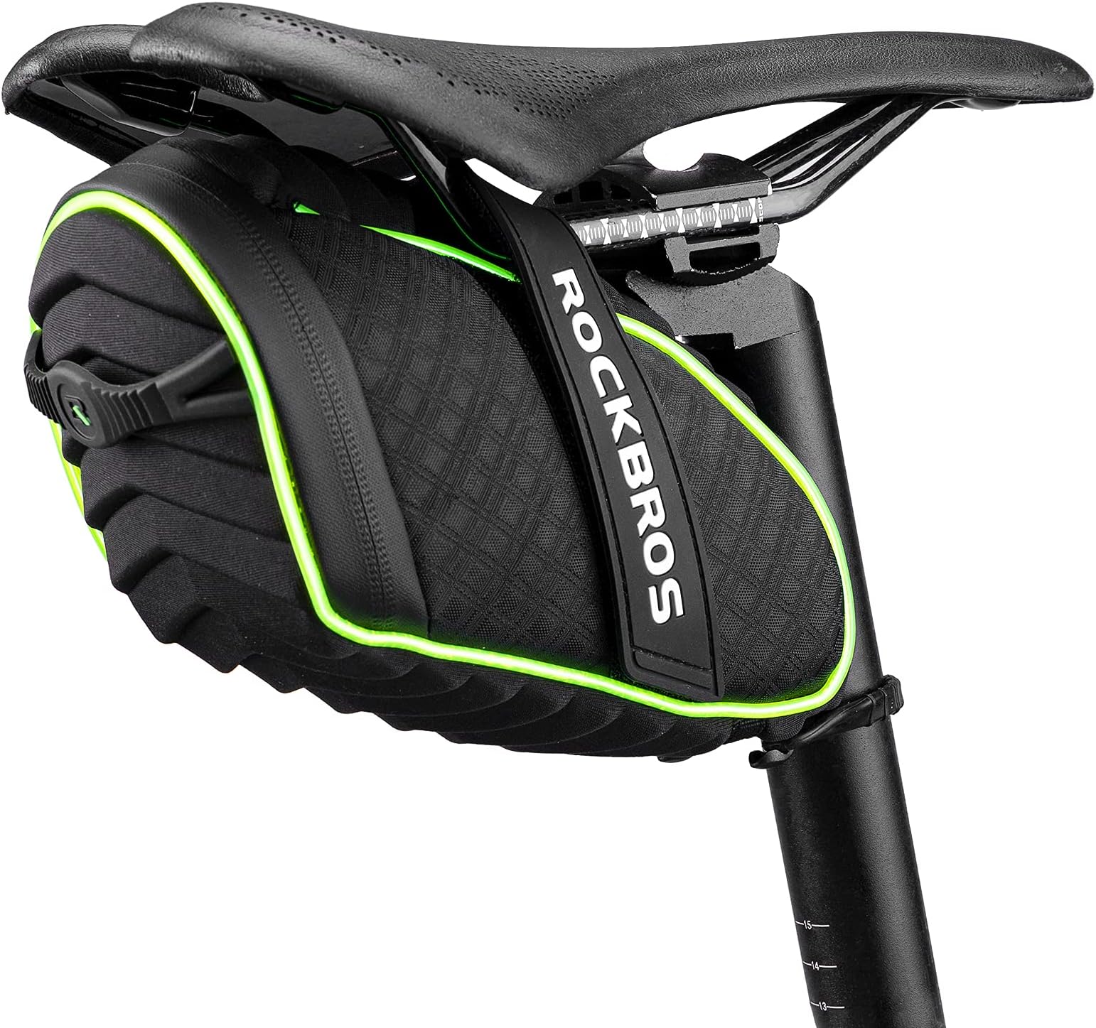Amazon.com: ROCKBROS Bike Saddle Bag Bicycle Seat Bag 3D Shell Saddle ...