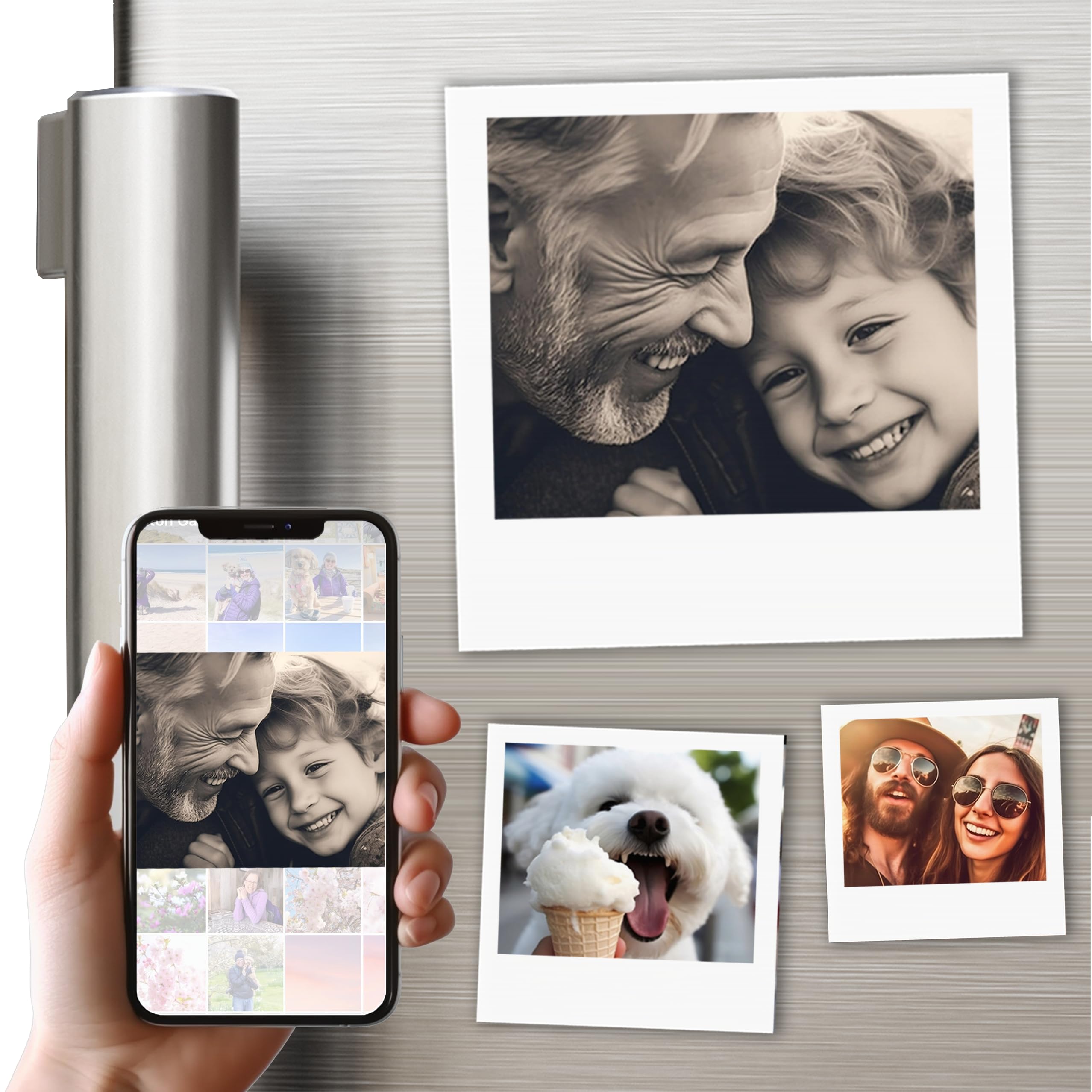 Amazon.com: Custom Photo Magnet with Decorative Borders - Personalized ...