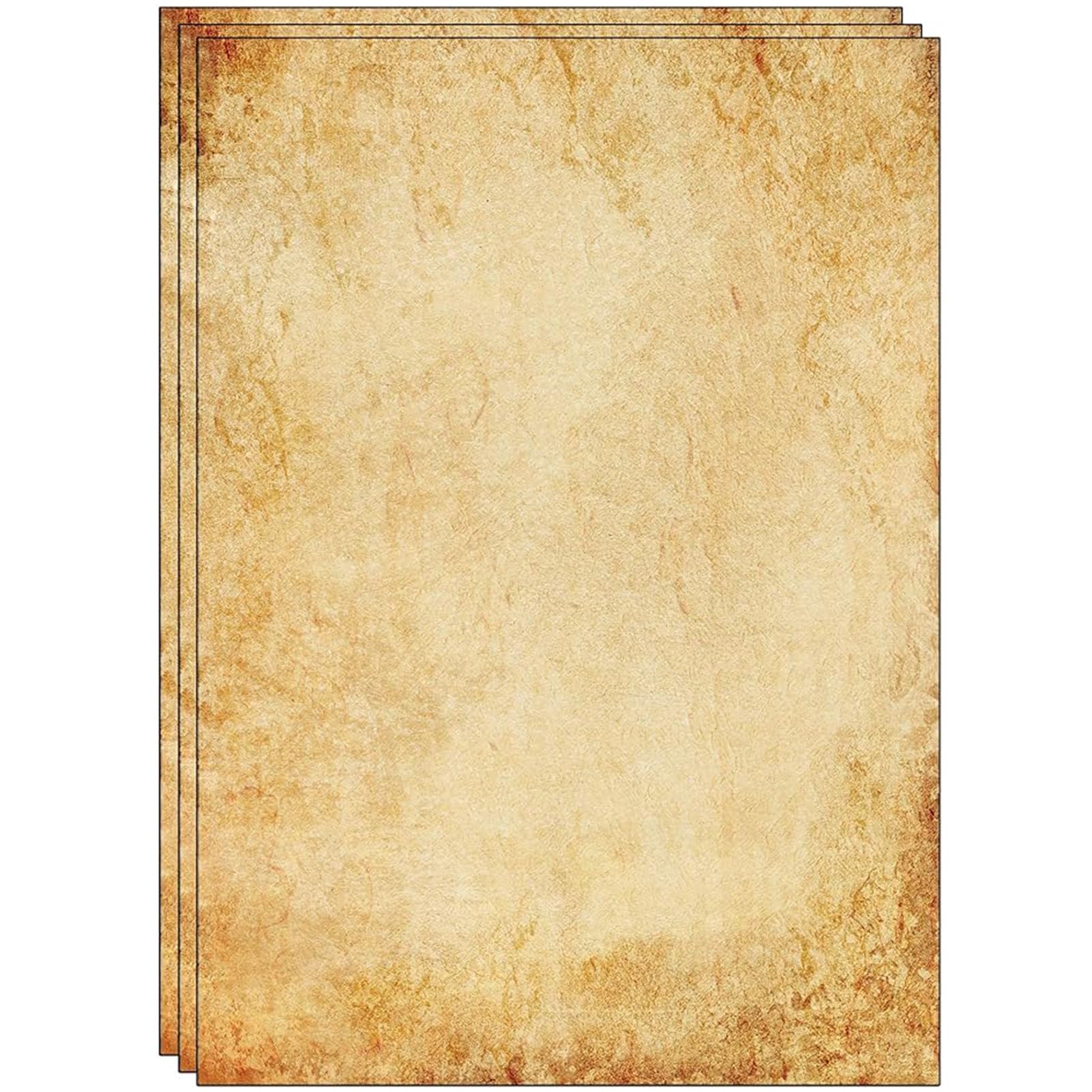 50 Sheets Vintage Design Paper, Old Looking Stationery Paper, Aged ...