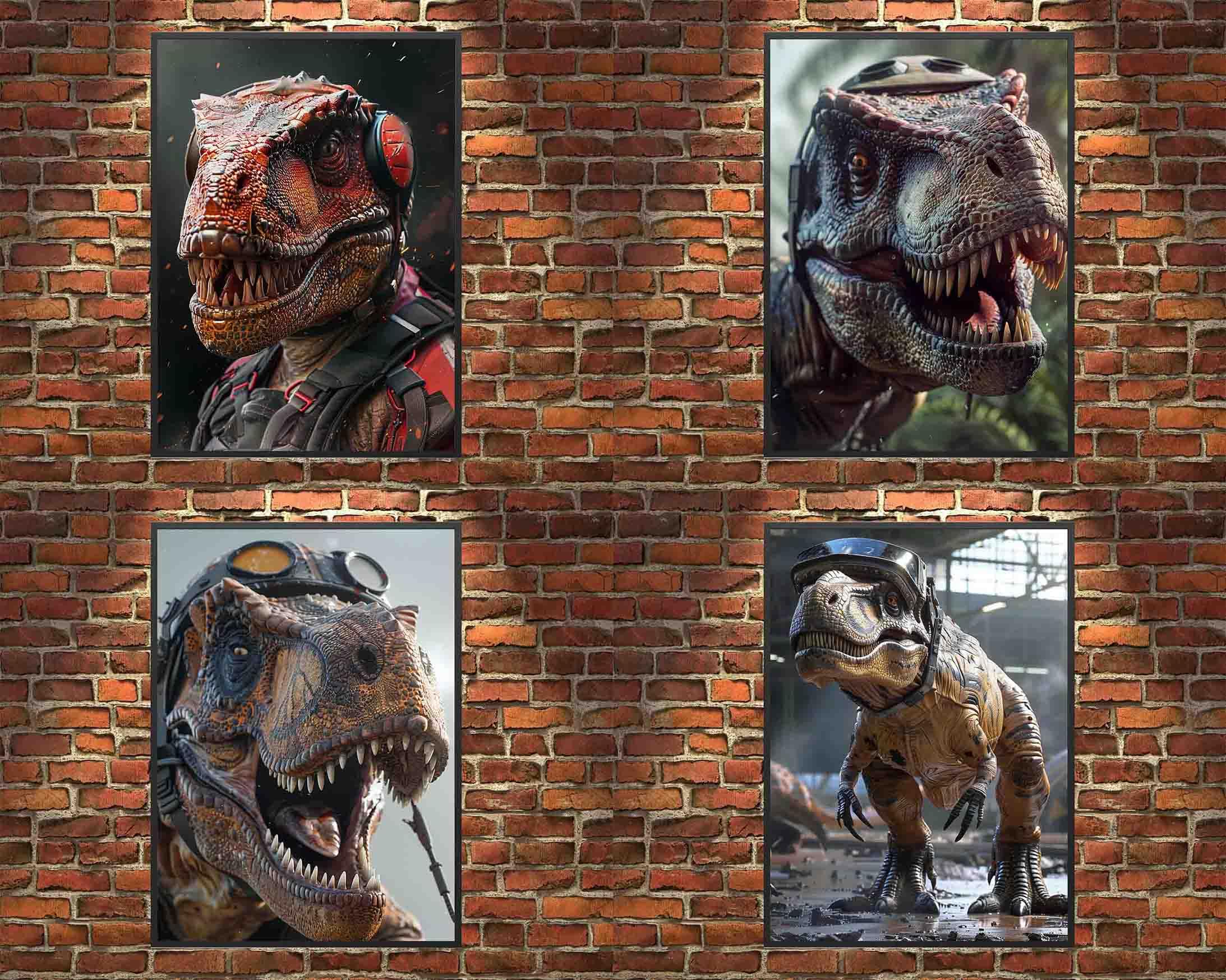 Amazon.com: ARA STEP Funny Realistic Poster Prints Unframed Set of 4 ...