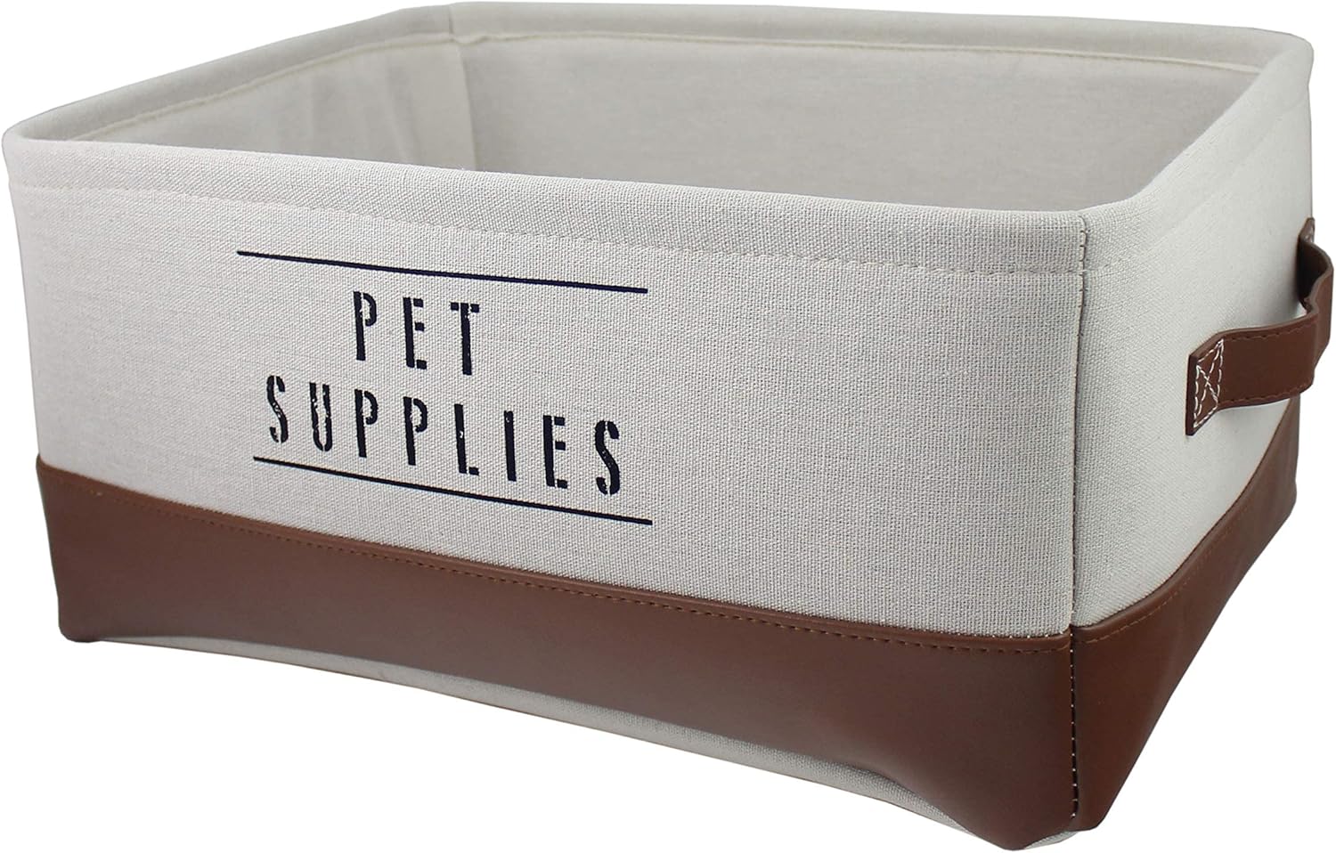 Amazon.com: Winifred & Lily Pet Toy Box, Storage Bin with Handles, Pet ...