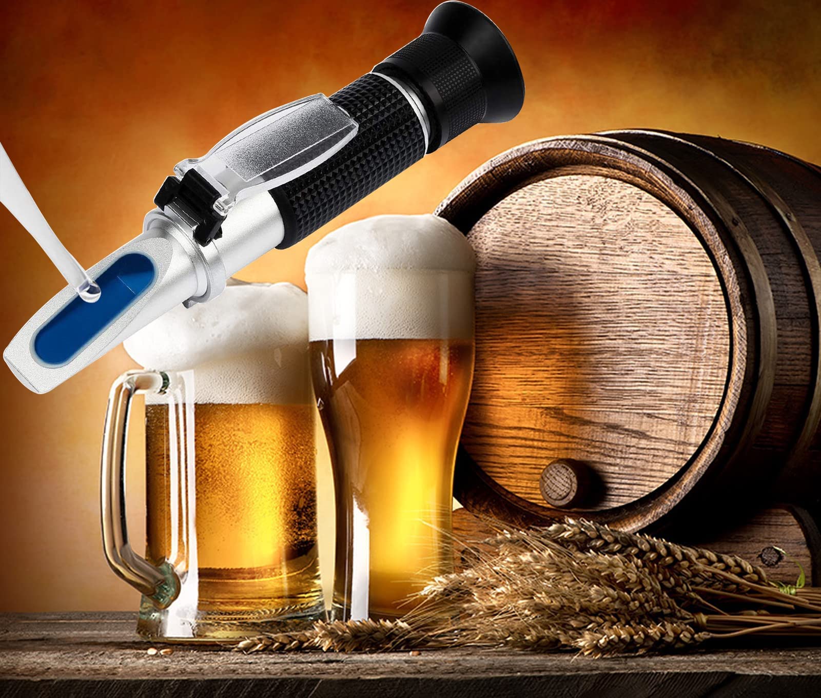 Snapklik.com : Refractometer For Beer Wine Brewing Brix Beer ...