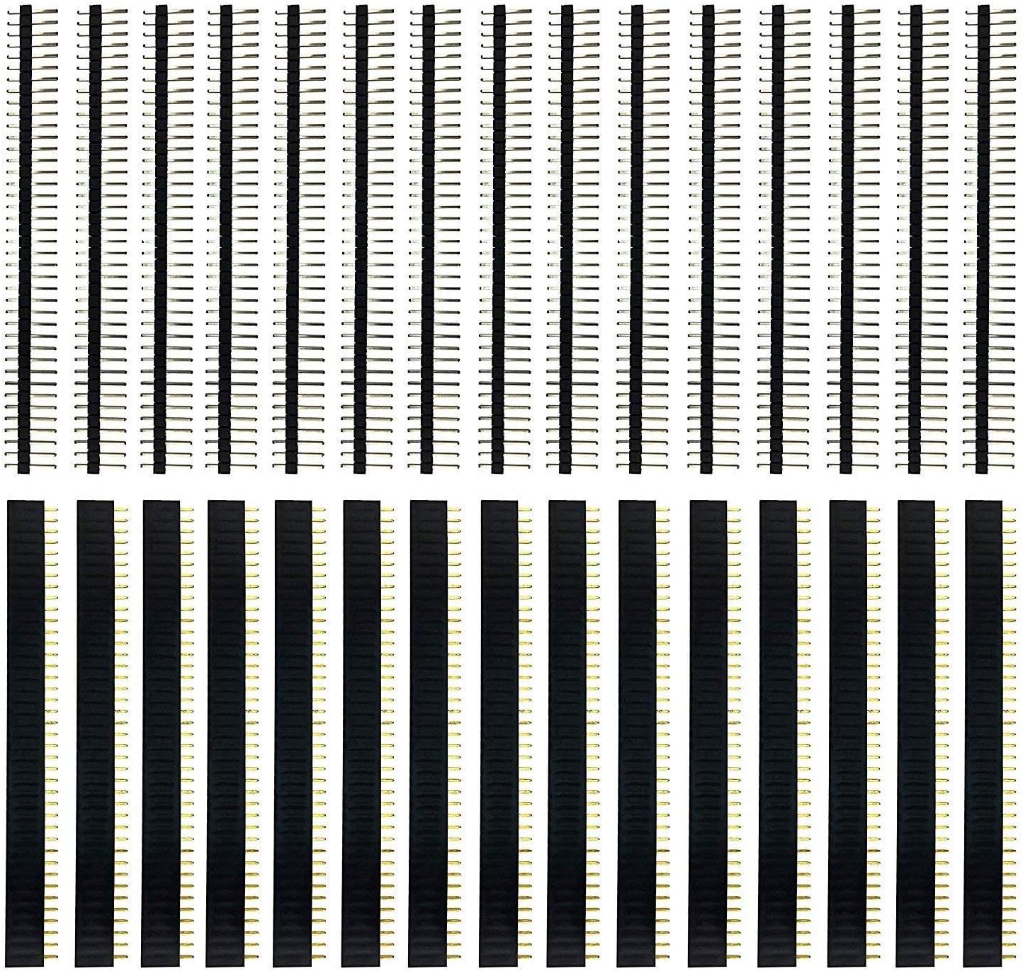 Super Debug 10Pcs Berg Strip Single Line I-Type 1x40 Pin Male Header ...