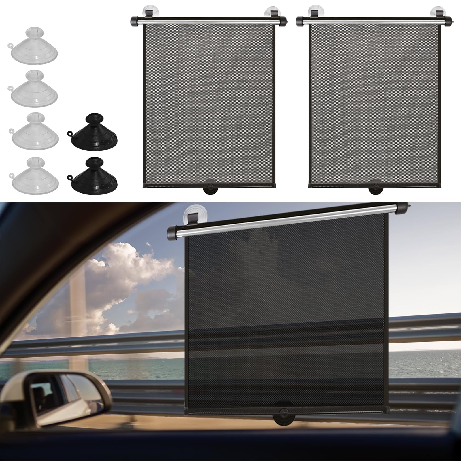 Amazon.com: Hirificing 2PCS Car Window Shades for Baby, Upgraded ...