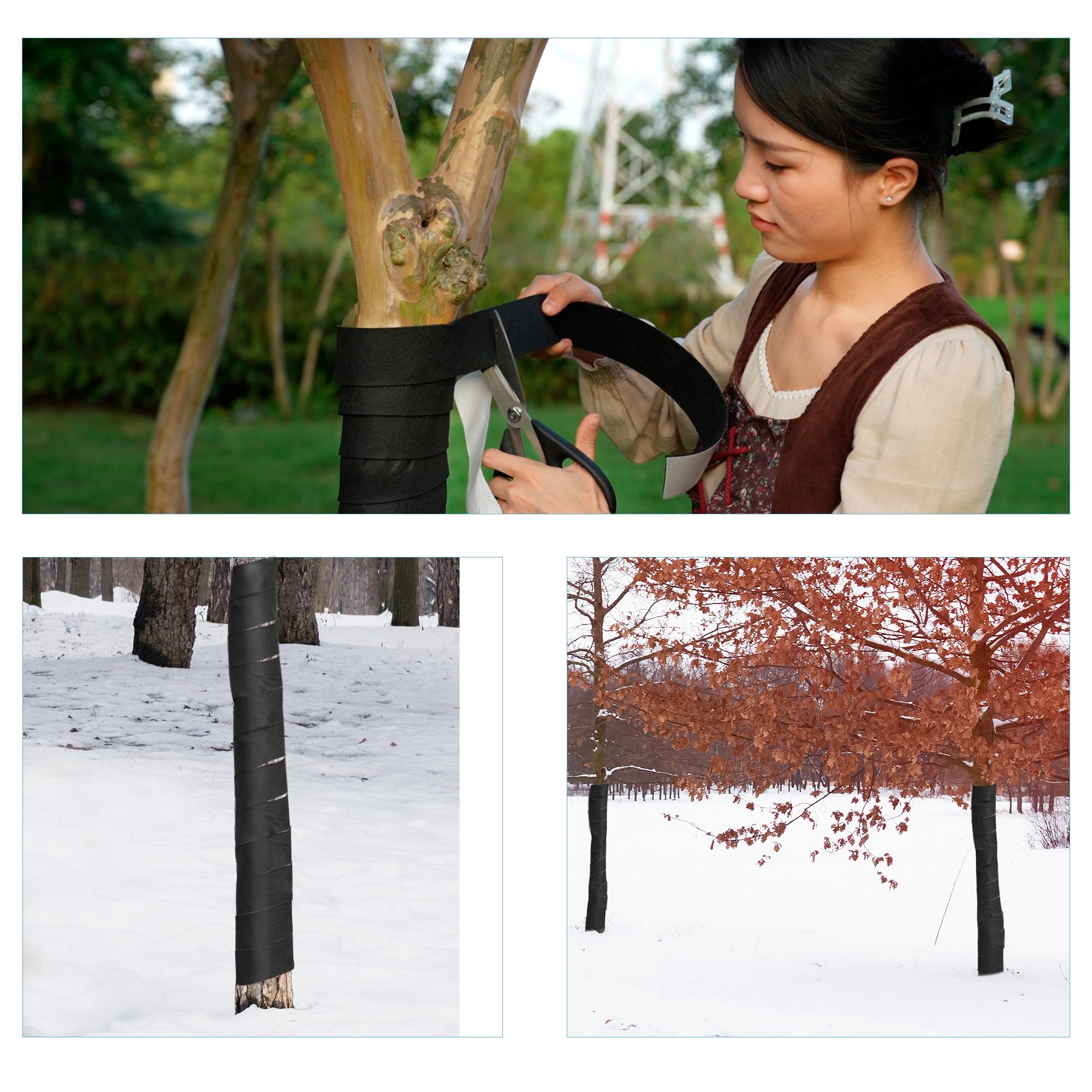 Snapklik.com : Warmfarm 2" X 32.8FT Felt Tree Protector Wrap,Ultimate ...
