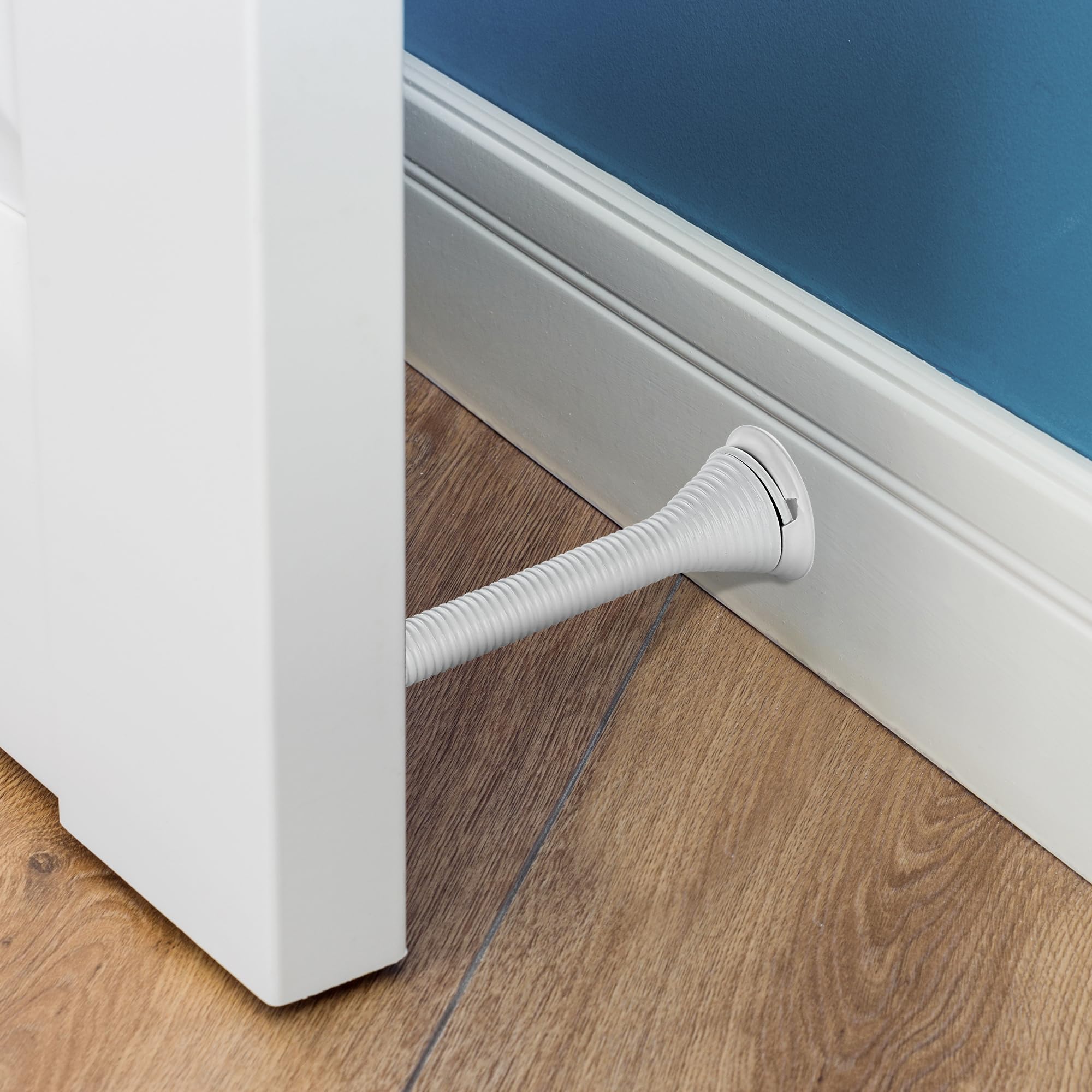 Snapklik.com : Ravinte Door Stoppers, 30 Pack White Spring Door Stops