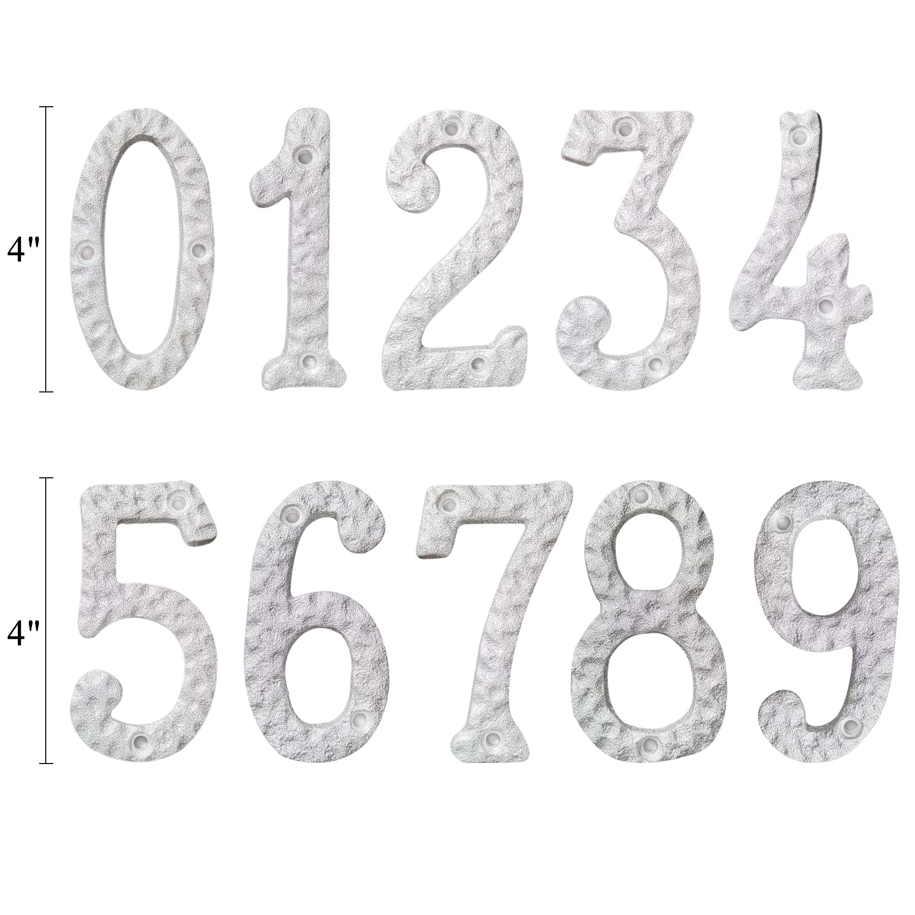 Snapklik.com : 4 Inch House Numbers For Outside-Rustproof Cast Iron ...