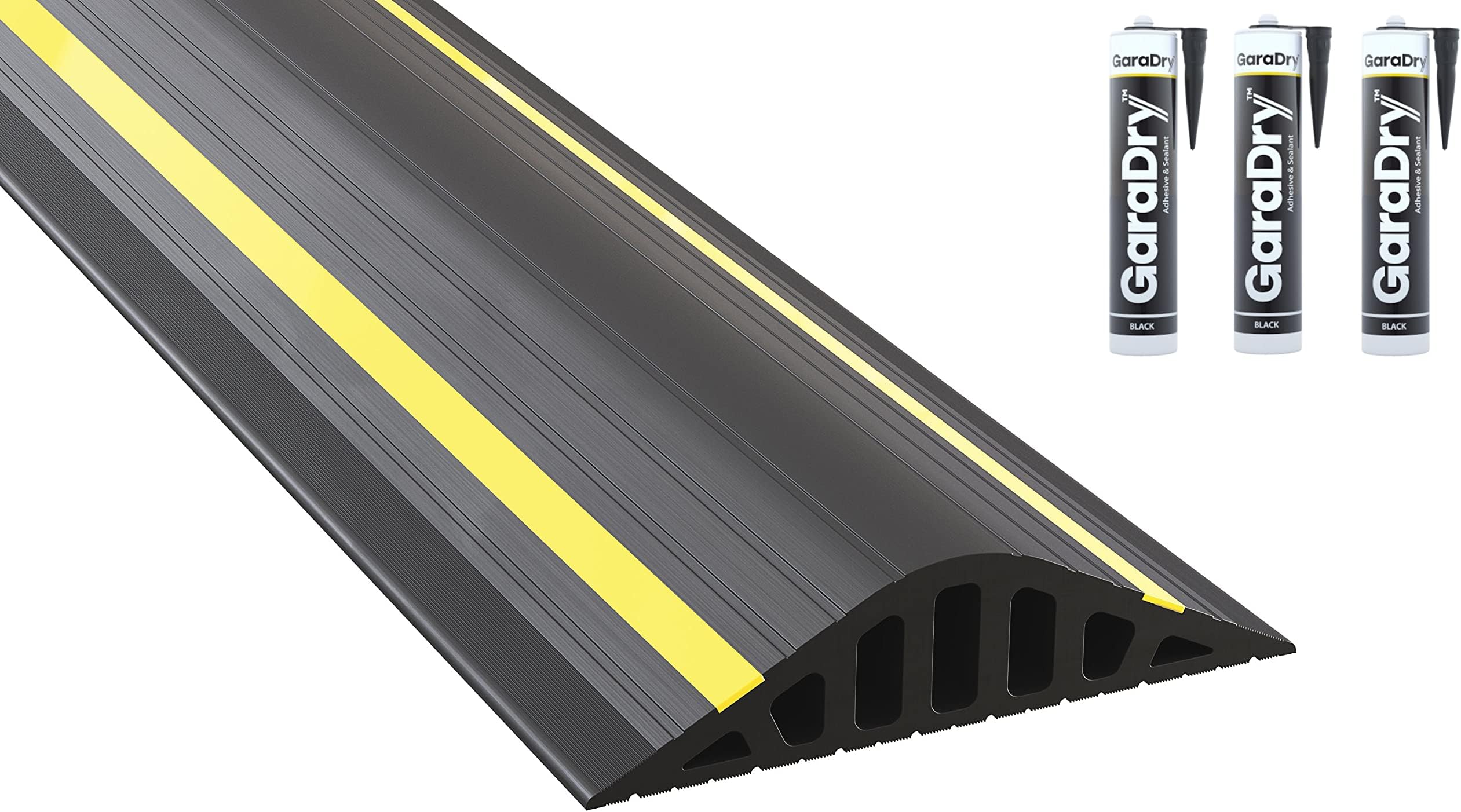1 ½" High Garage Door Flood Barrier Threshold Kit (10'3") | Flexible ...