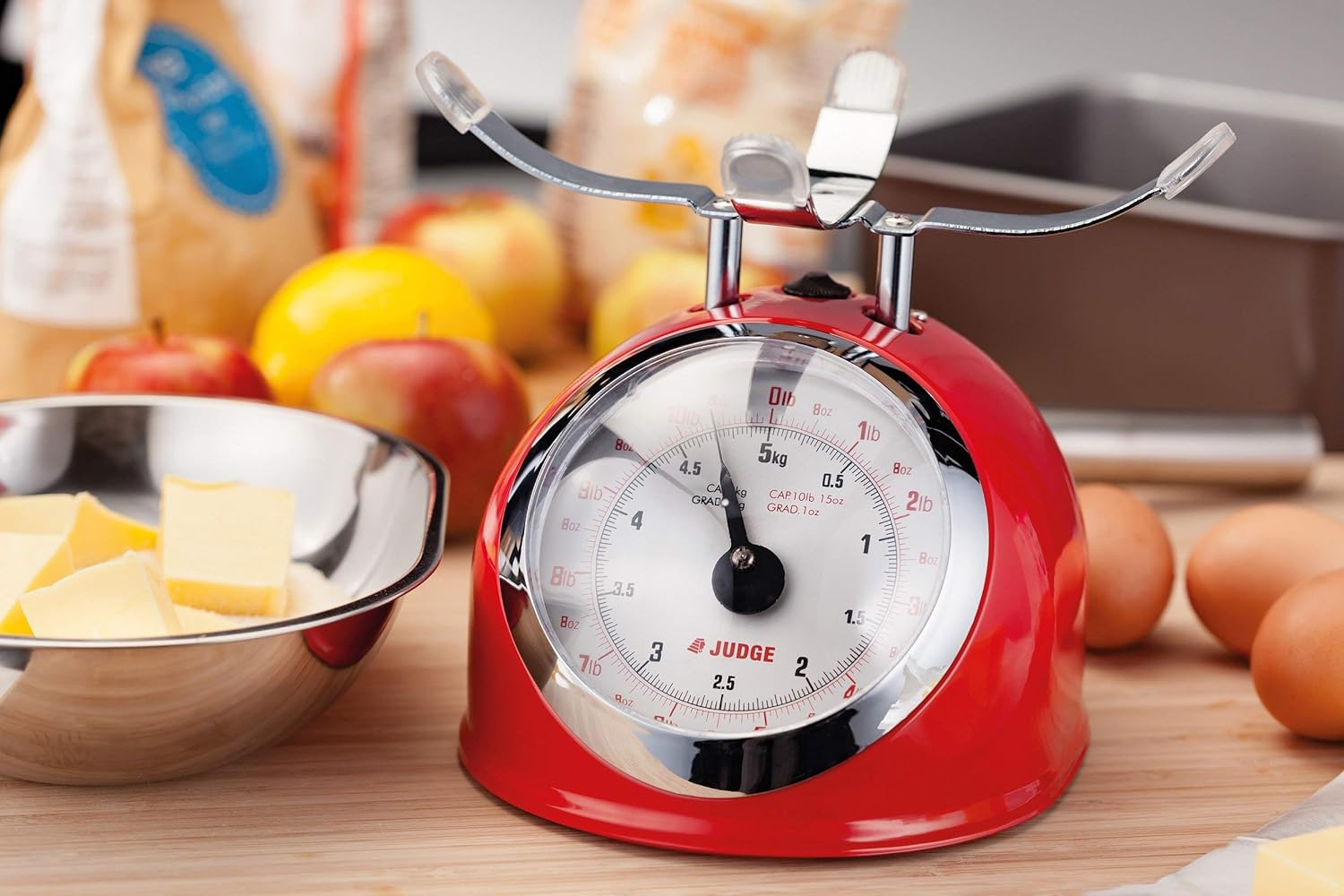 Judge Kitchen 5kg Traditional Scales red – BigaMart