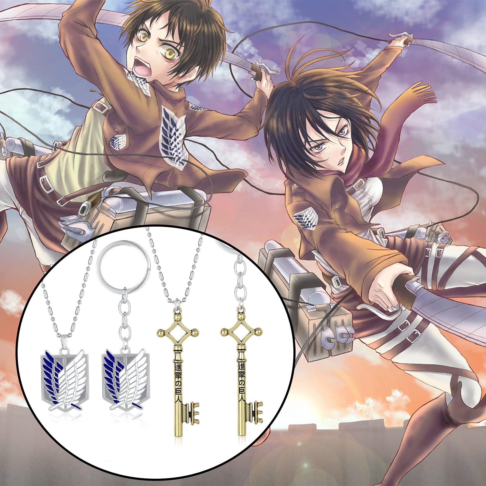 Attack On Titan Necklace For Men Mens Boy Boys Women girls Aot Anime ...