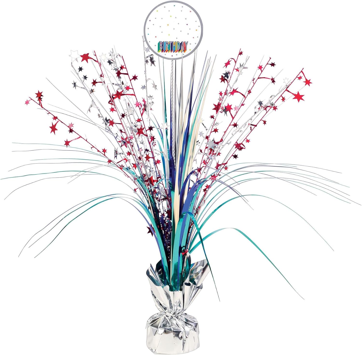 Amazon.com: Multicolored Birthday Spray Centerpiece, 18" - 1 Count ...