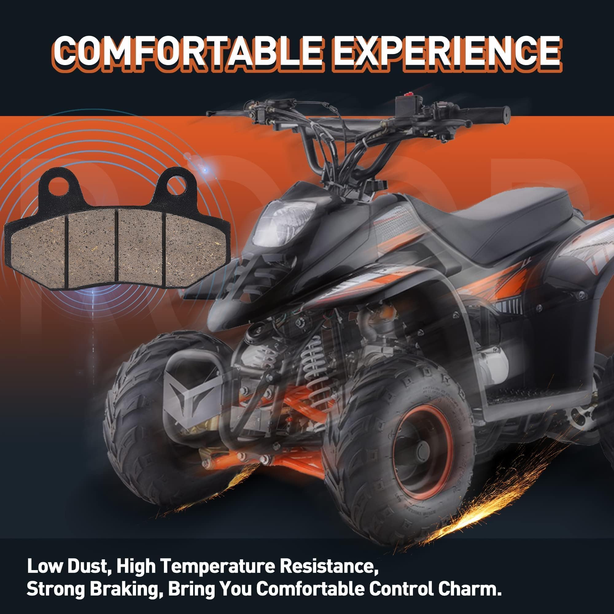 Snapklik.com : Disc Rear Brake Pads Replacement For Taotao 150cc 200cc ...