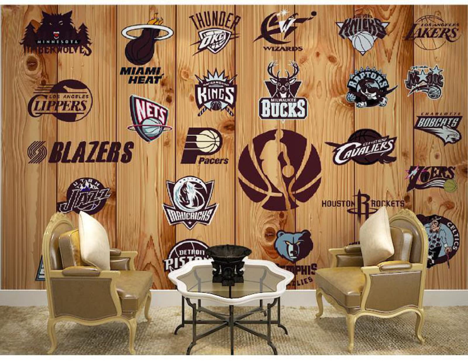 Wallpaper Basketball Team Sedomax Murals Basketball Team Logo 3D Wall