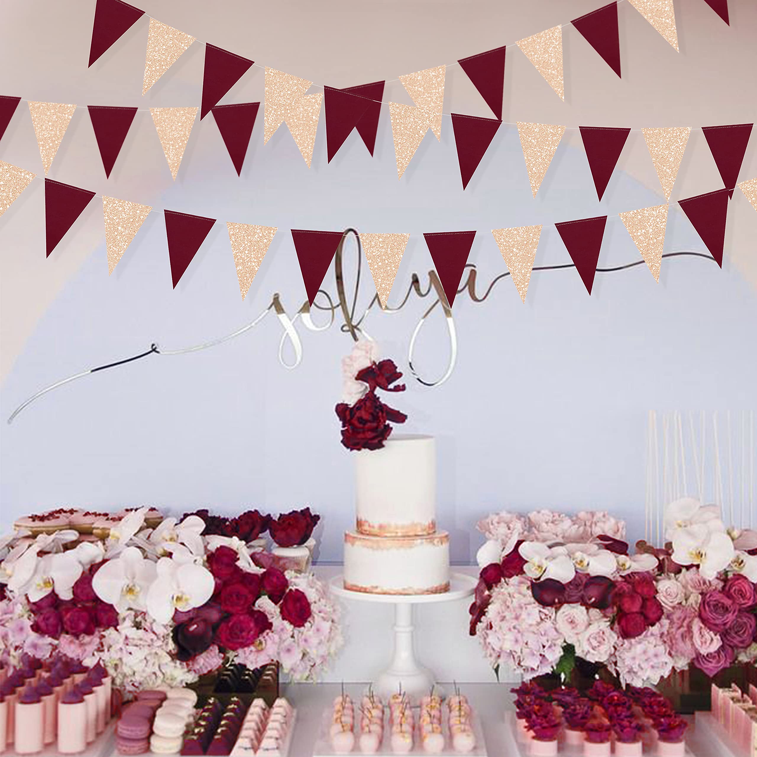 Guirnaldas Cumpleaños Decoraciones Para Fiestas Banderas De Yute Y Lino ...