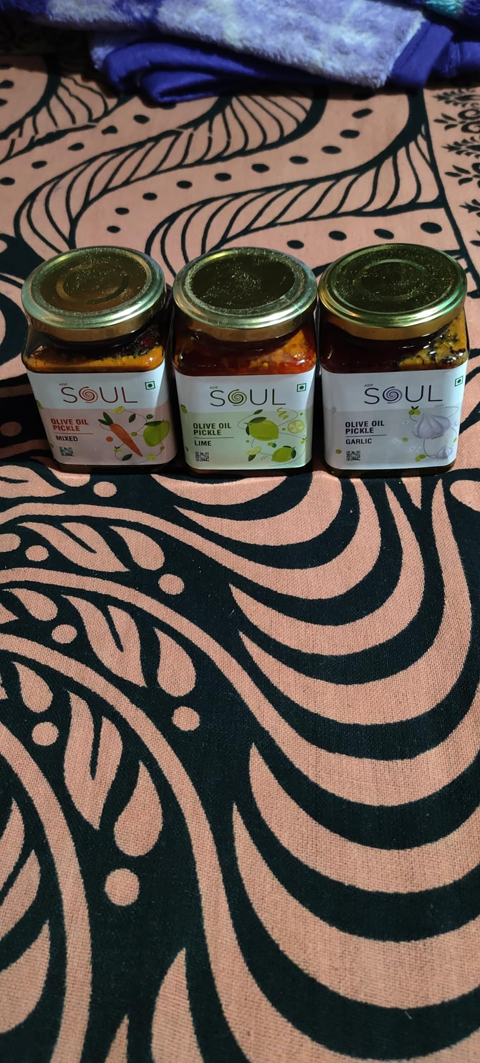 SOUL Pickle In Olive Oil Combo Pack Of 3 (Green Chilli Pickle 265 GM ...
