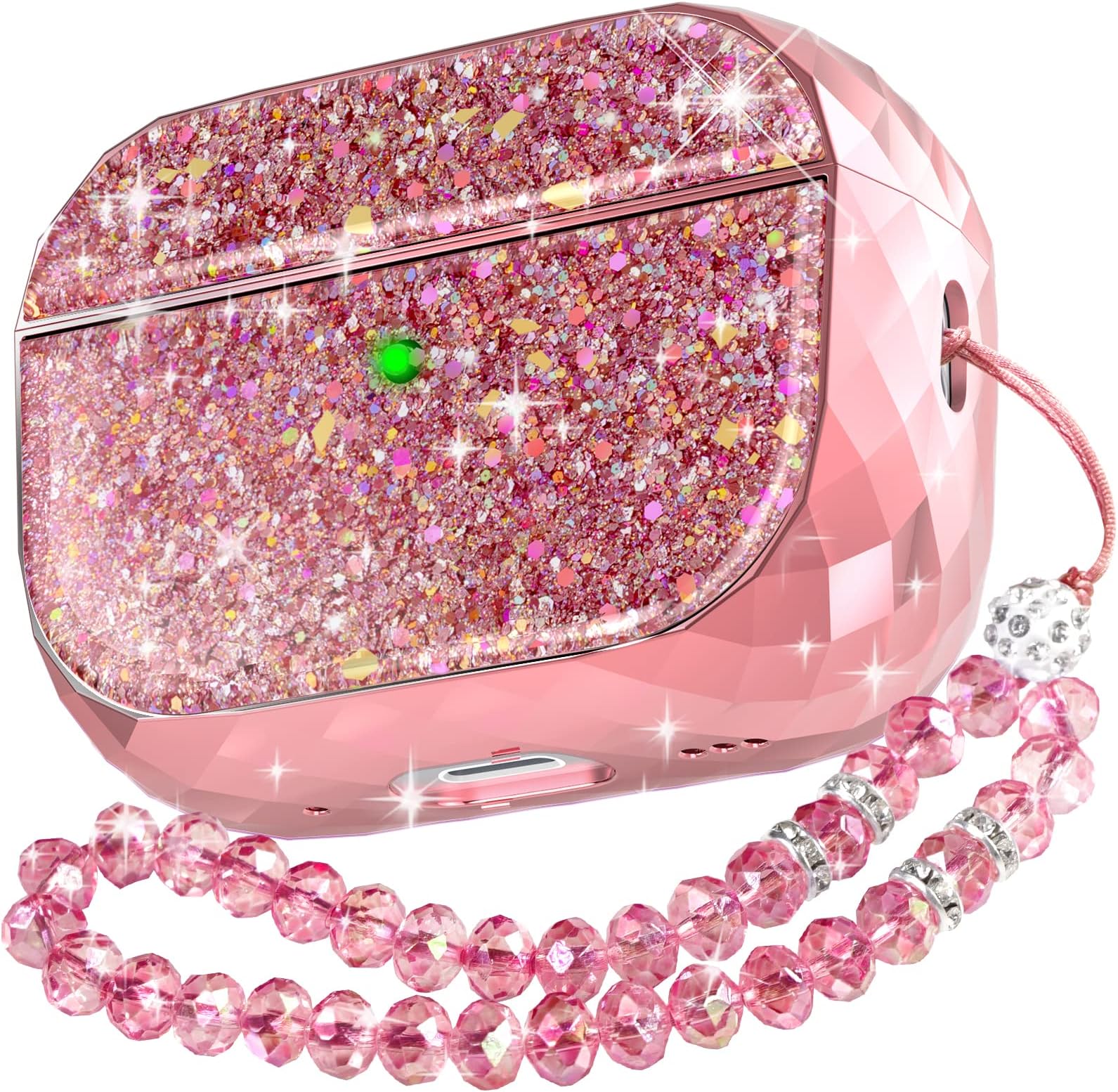 Amazon.com: Cute Case for Airpod Pro with Pearl Lanyard Girly Cover ...