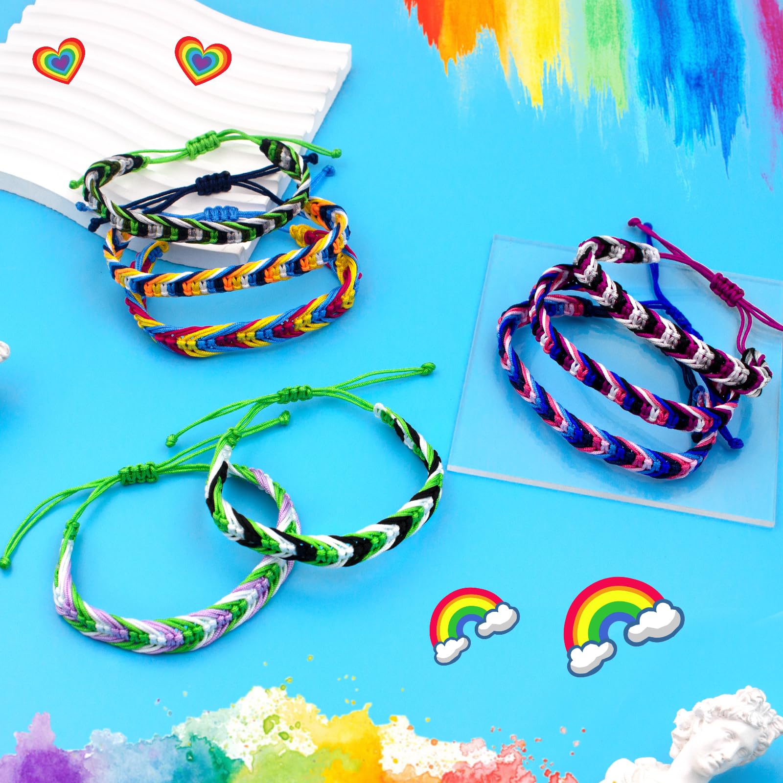Snapklik.com : LGBTQ Rainbow Pride Bracelets For Women Men Neutrois ...