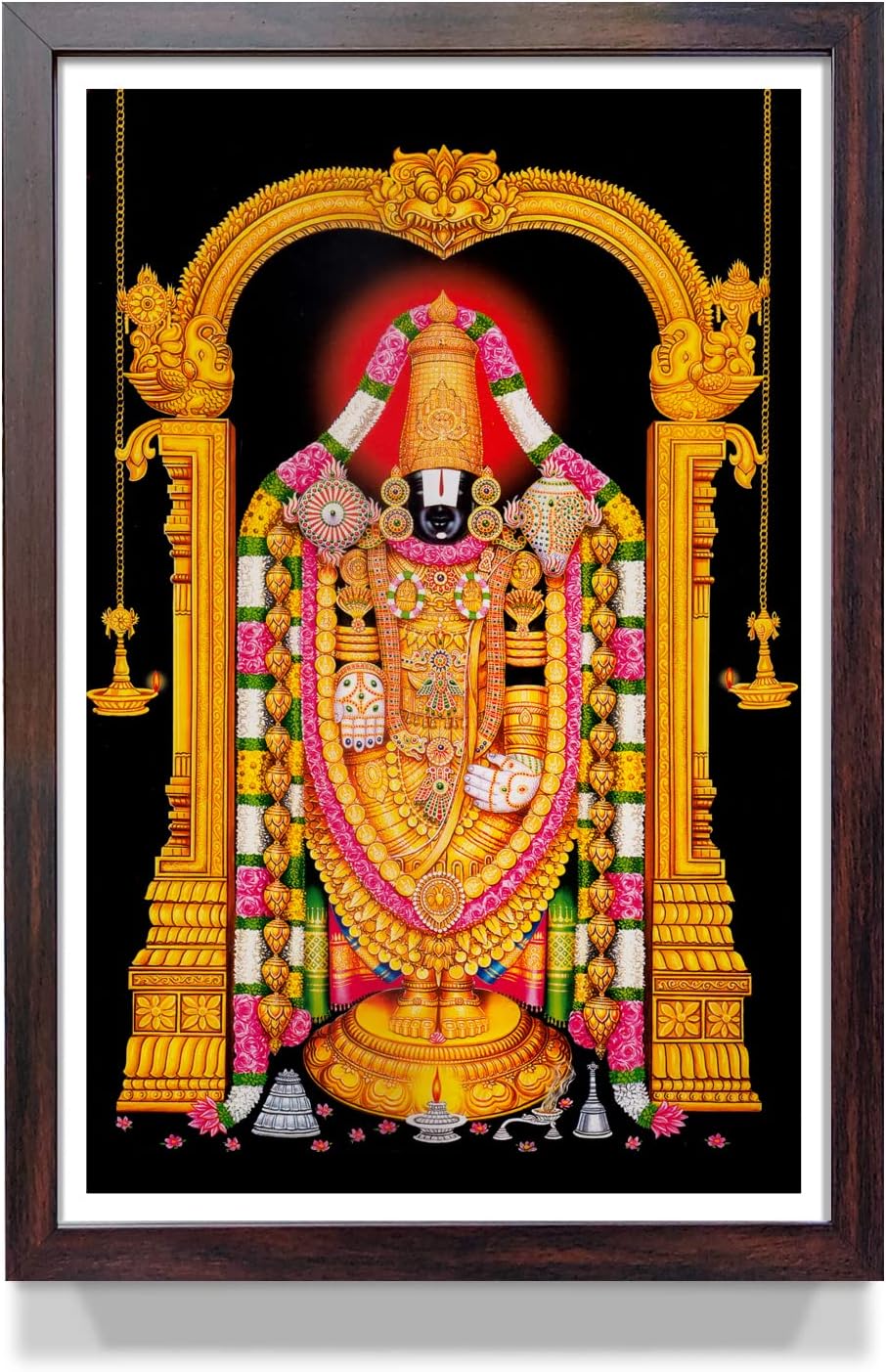 Tirupati Balaji - Lord Venkateswara Religious Wood Photo Frames ...